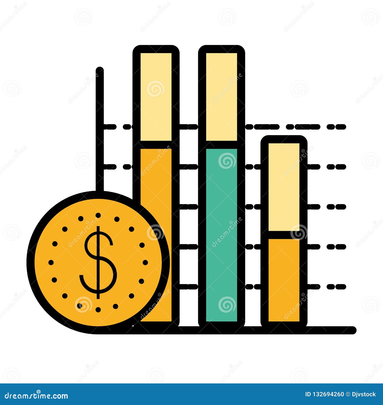 Statistical Graphic Chart Cartoon Vector | CartoonDealer.com #79954619
