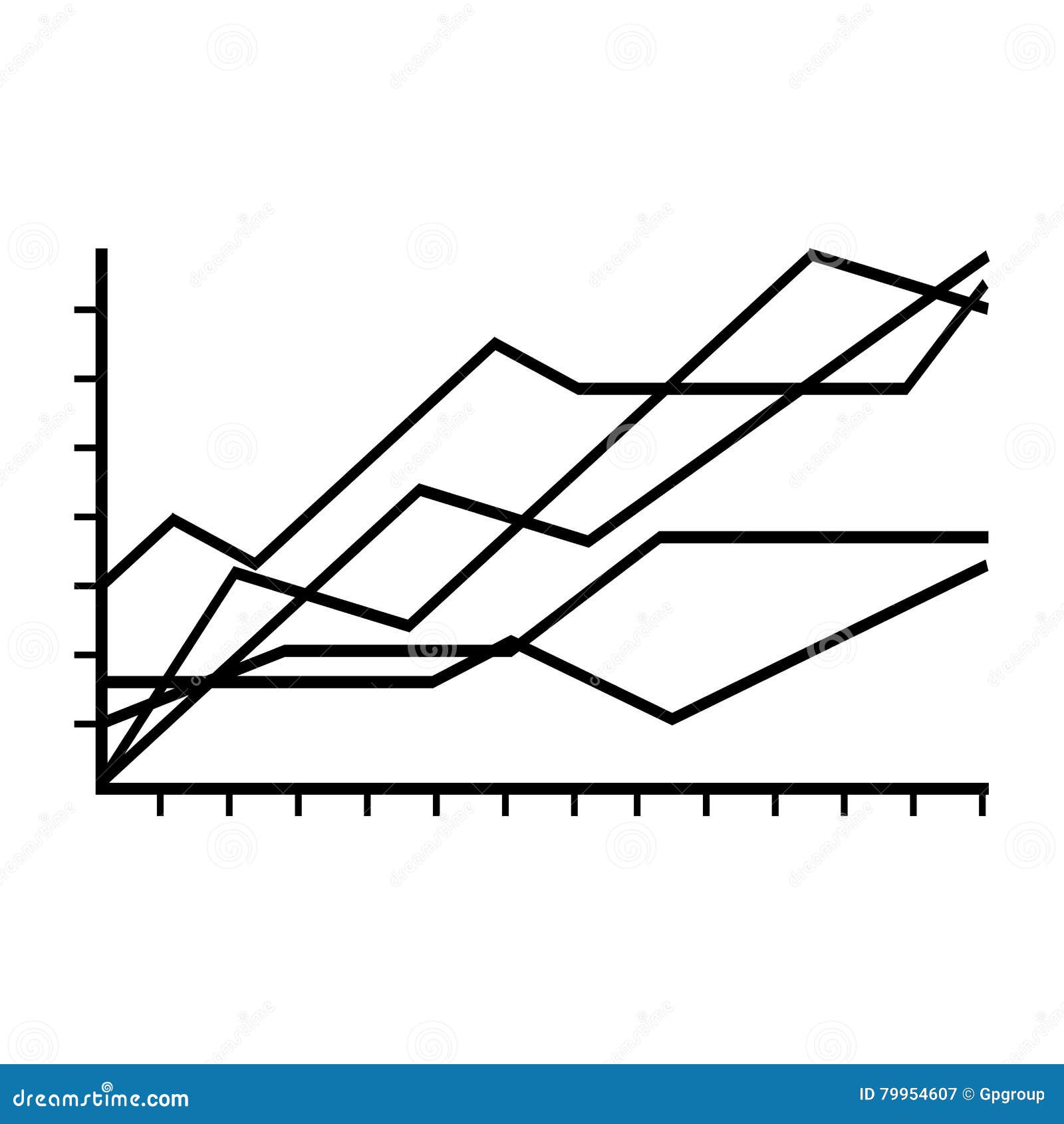 Statistical Graphic Chart Cartoon Vector | CartoonDealer.com #79954619