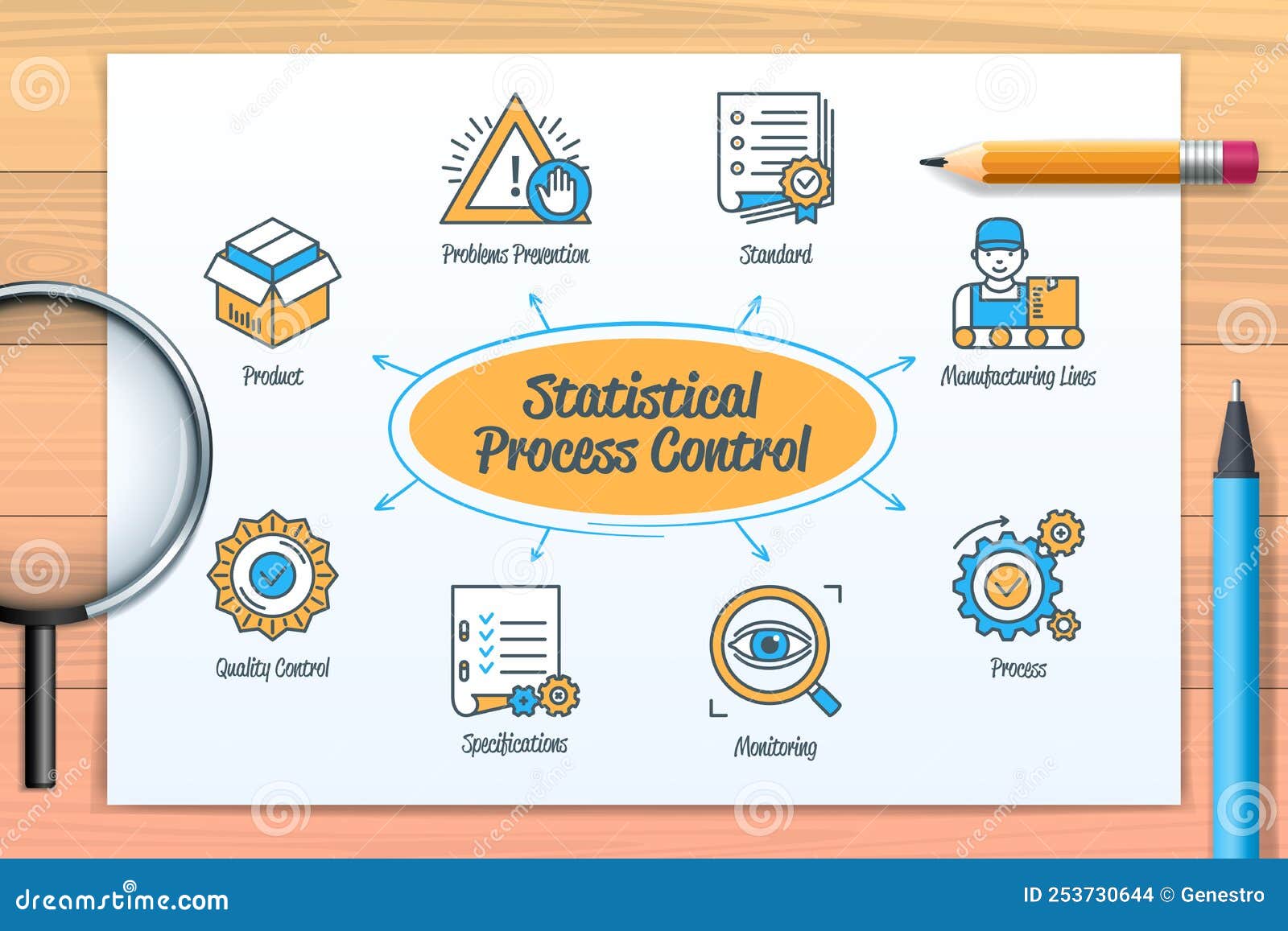 Statistical Process Control SPC Infographics Linear Icons Collection ... Statistical Process Control SPC Infographics Linear Icons Collection ...