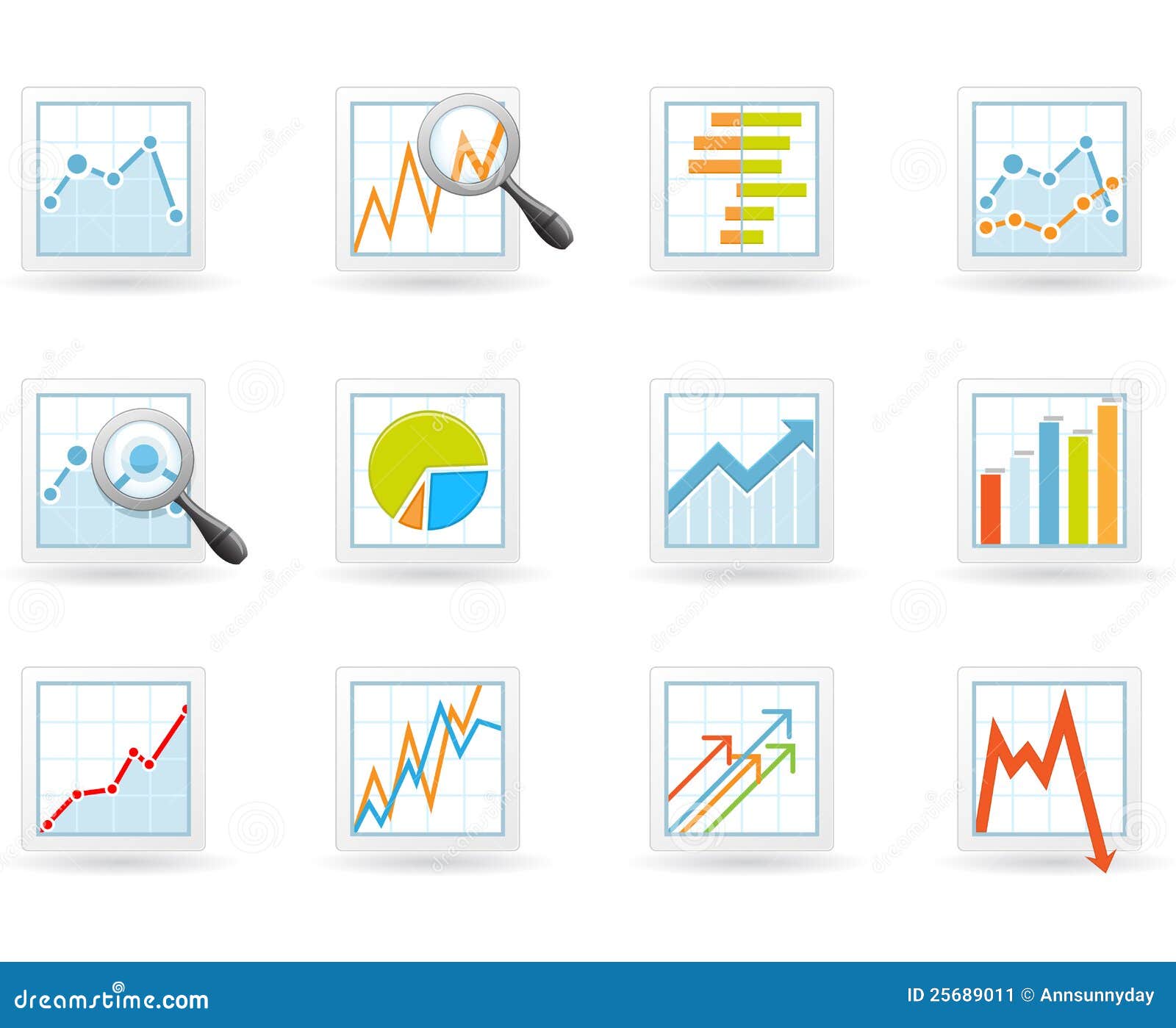 Statistiche Ed Icone Di Analytics Illustrazione Vettoriale ...