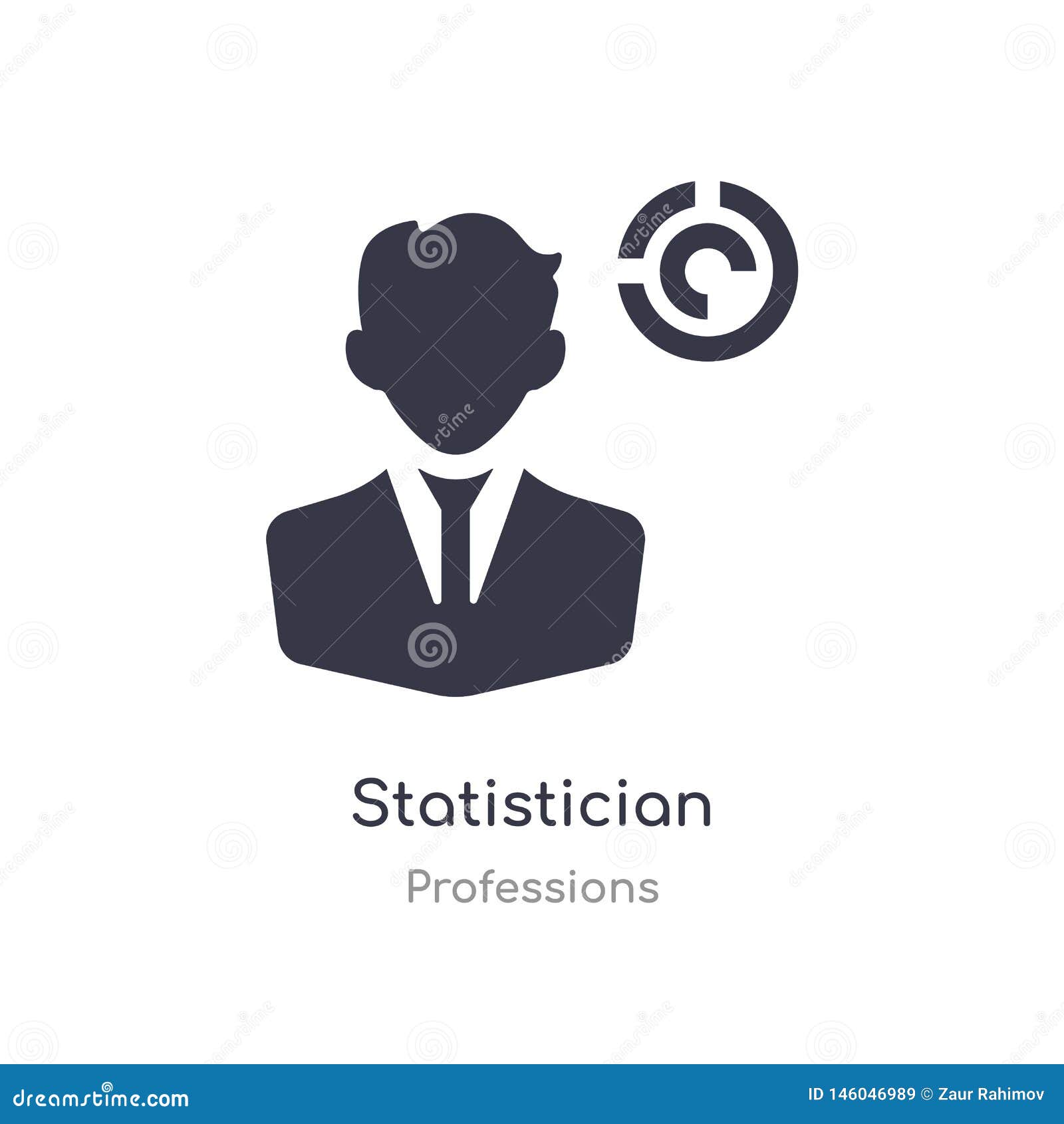 Statistician Icon. Isolated Statistician Icon Vector Illustration from ...