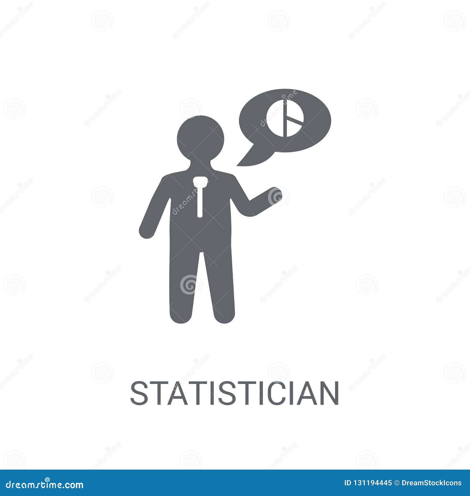 Statistician Icon. Trendy Statistician Logo Concept on White Background ...