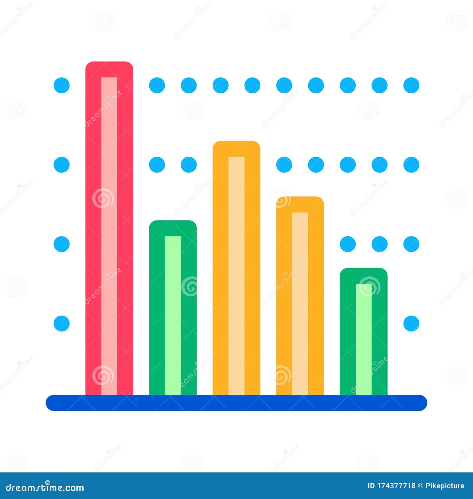 Statistician Infographic Icon Thin Line Vector Stock Vector ...