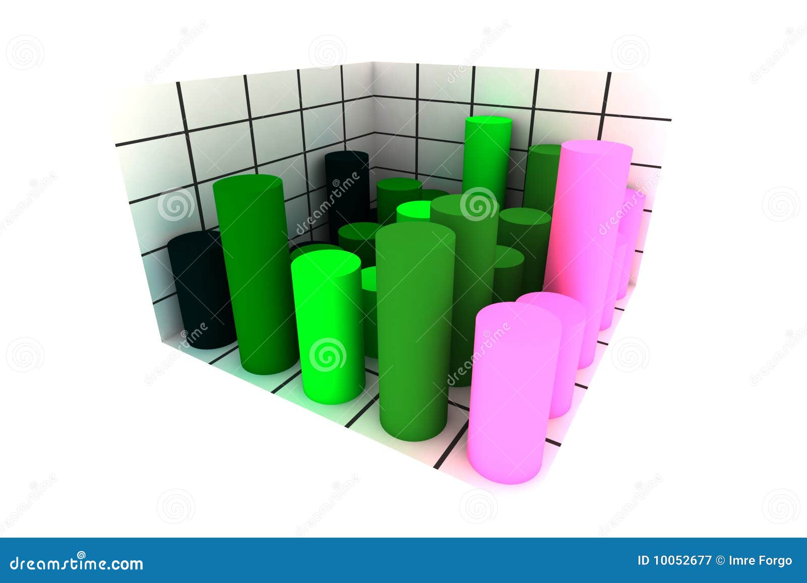 Statistics - 3d Isolated Diagram Stock Illustration - Illustration of ...