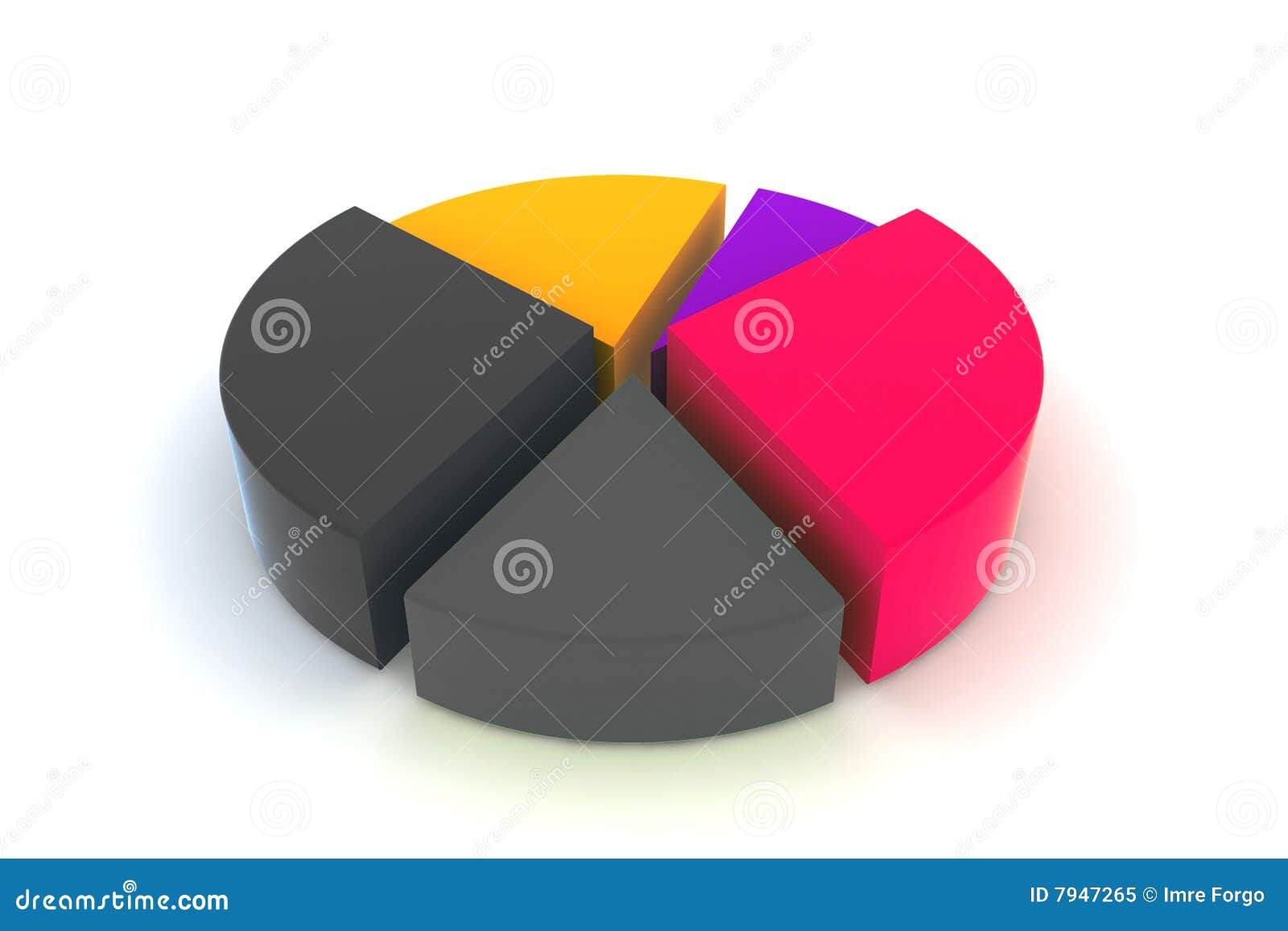 Statistics - 3d Isolated Diagram Stock Illustration - Illustration of ...
