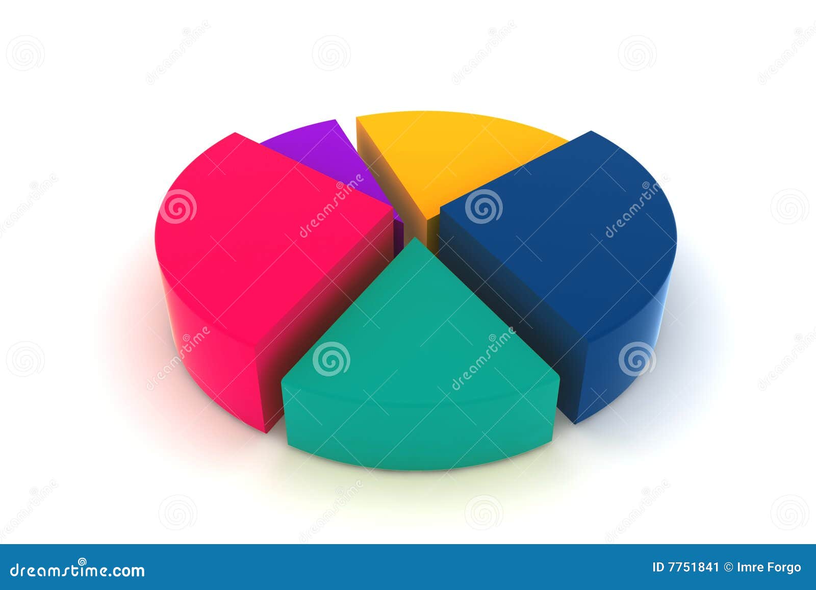 Statistics - 3d Isolated on White Stock Illustration - Illustration of ...