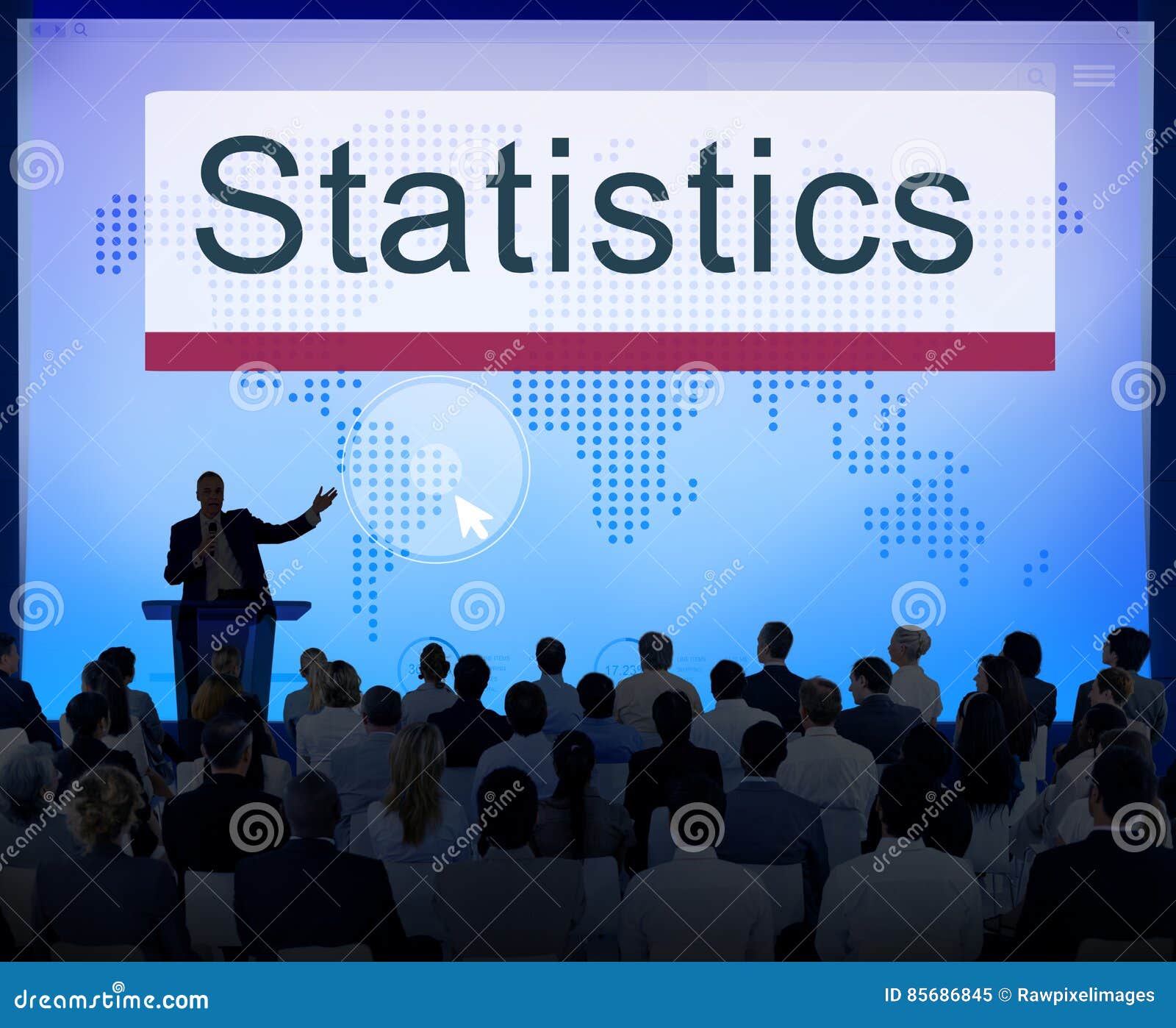 Statistics Analysis Business Information Report Concept Stock Image ...
