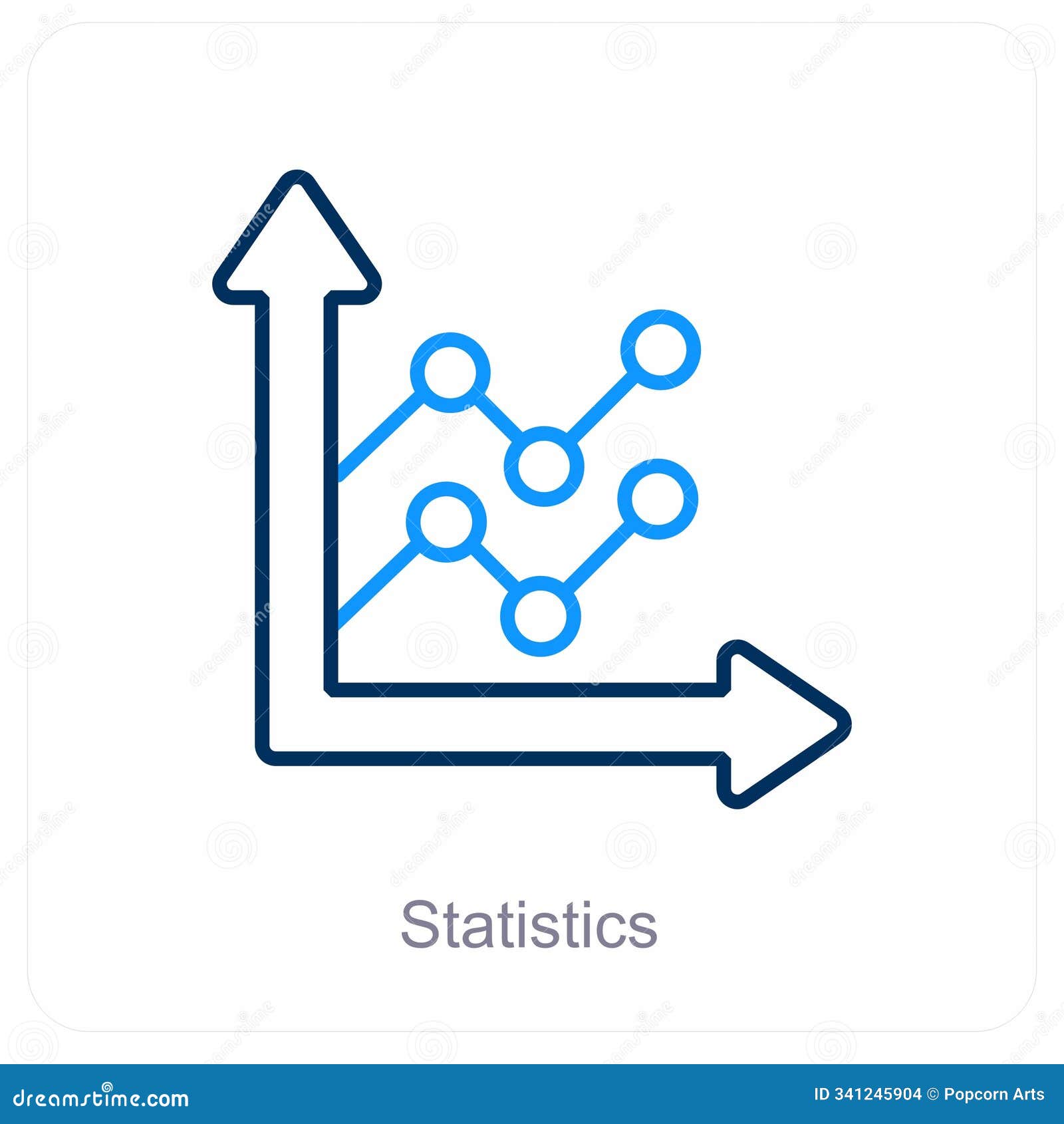 Statistics and Analysis Icon Concept Stock Illustration - Illustration ...