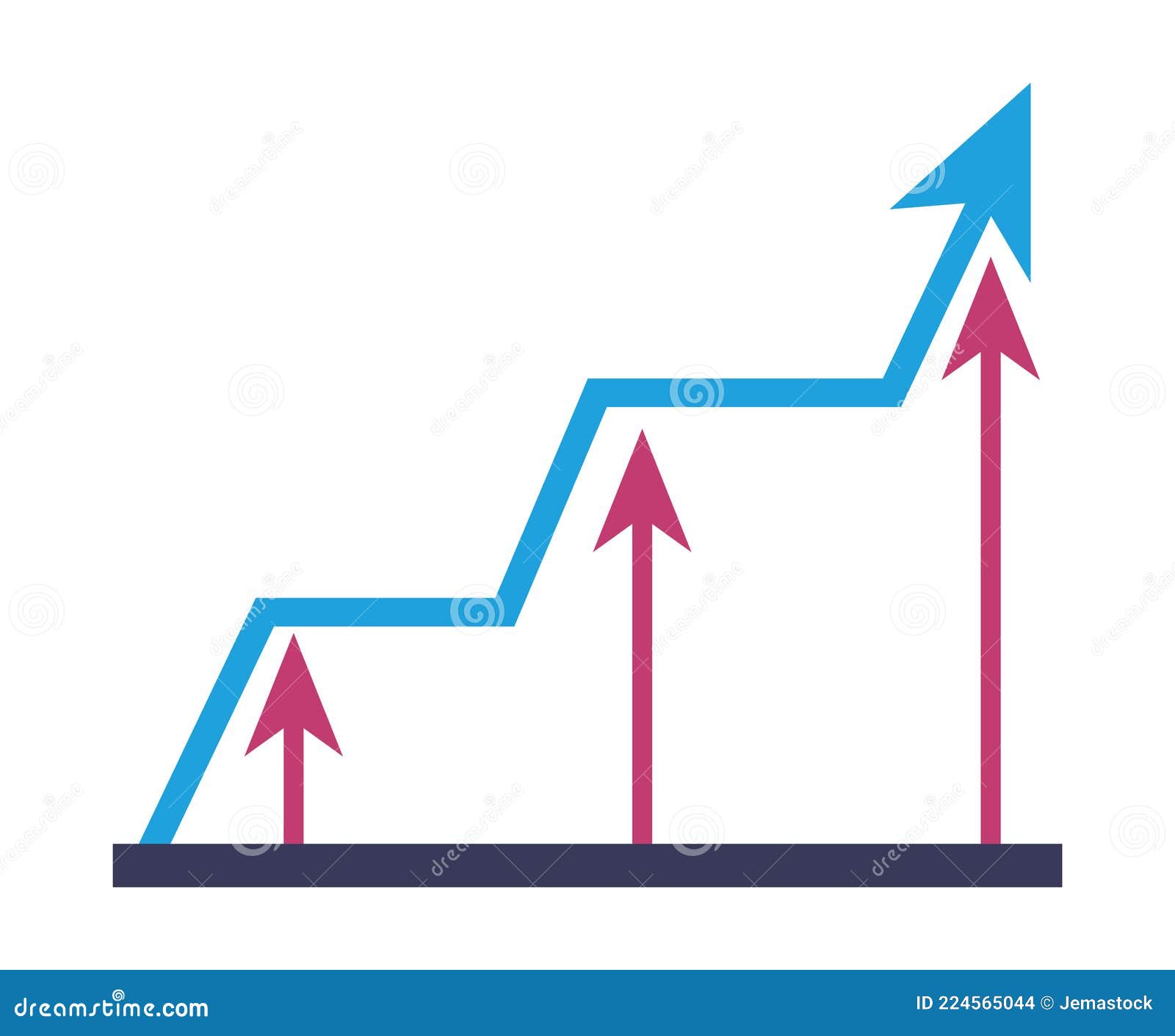Statistics Arrows Infographic Stock Vector - Illustration of statistics ...