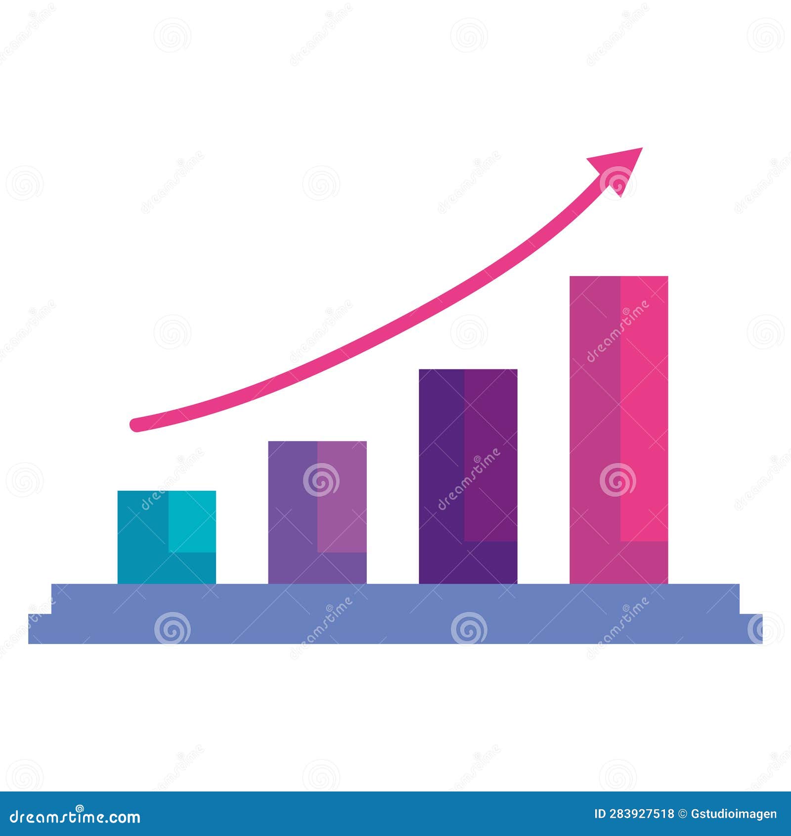 Statistics Bars Infographic Stock Vector - Illustration of report, data ...