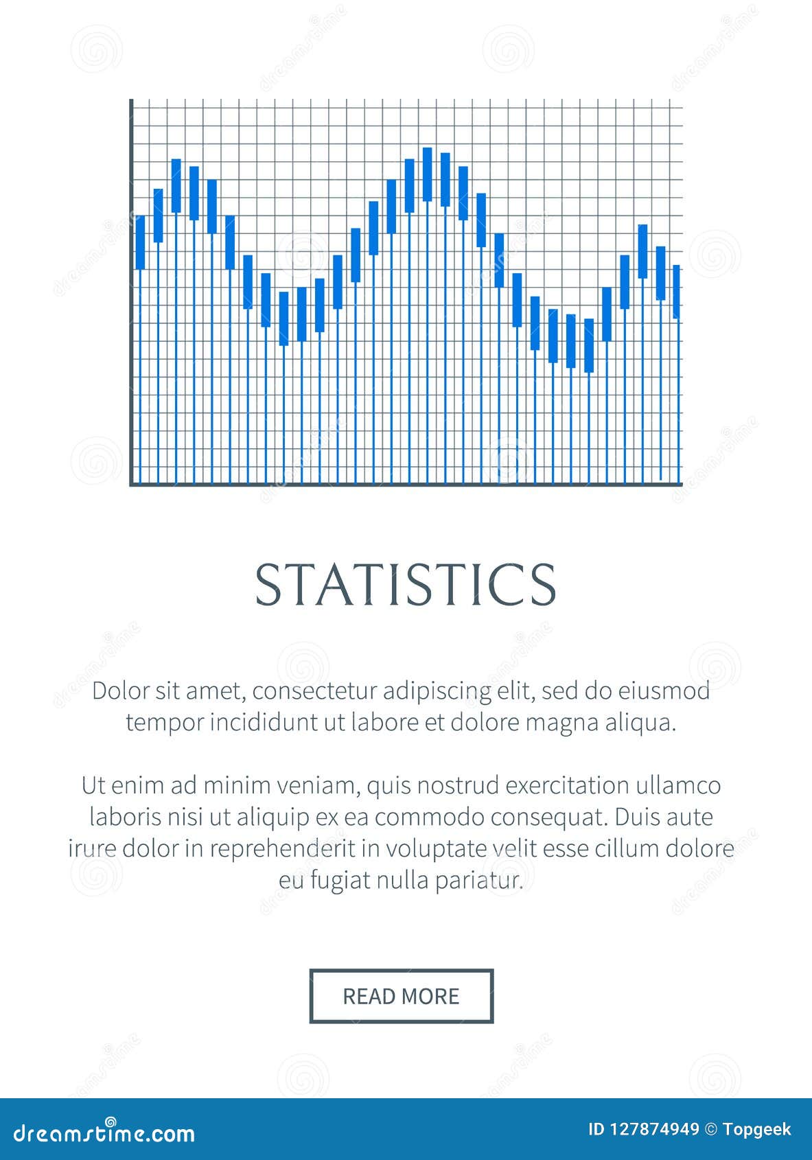 Statistics Bright Poster, Vector Illustration Stock Vector ...