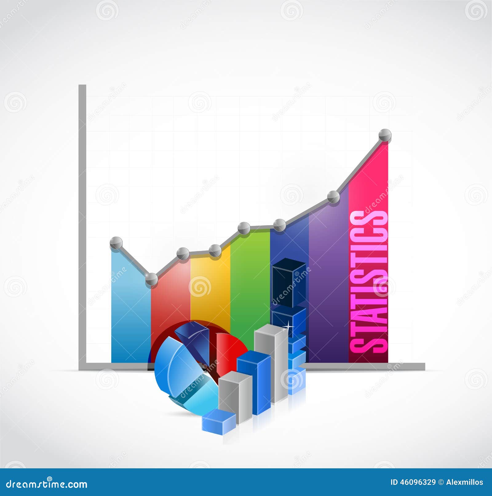 Statistics Business Graph Illustration Stock Illustration ...