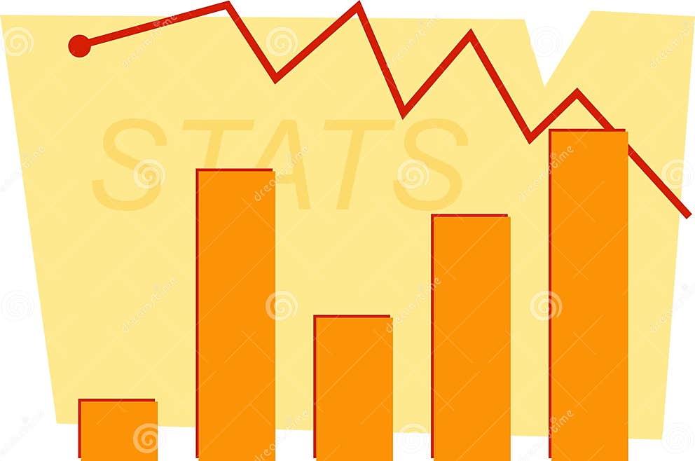 Statistics Chart stock vector. Illustration of sales, diagrams - 45761