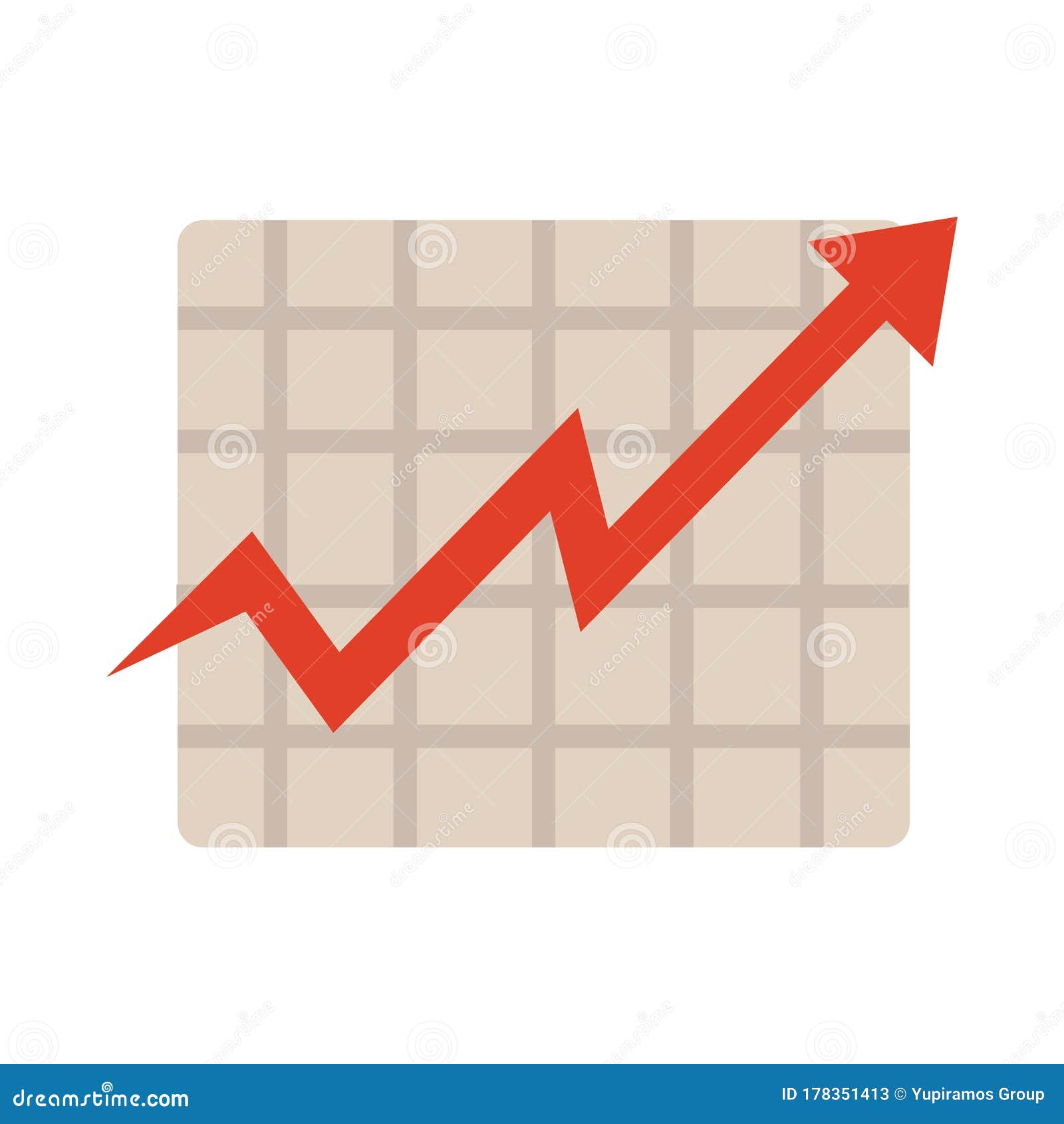 Statistics Chart Arrow Going Up, Rising Food Prices, Flat Style Icon ...