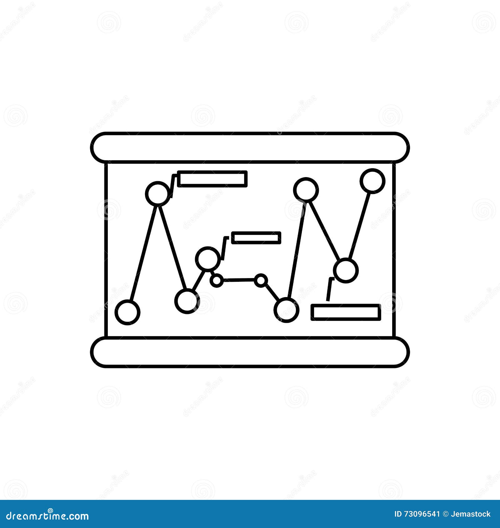 Statistics Chart , Vector Illustration Over White Background Stock ...