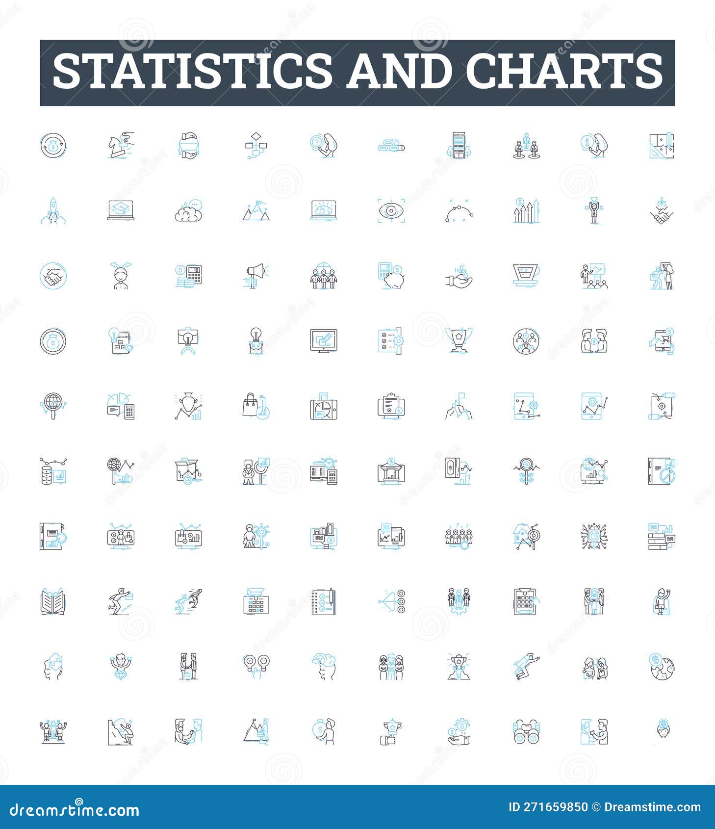 Statistics And Charts Vector Line Icons Set. Statistics, Charts, Graphs ... Statistics And Charts Vector Line Icons Set. Statistics, Charts, Graphs ...