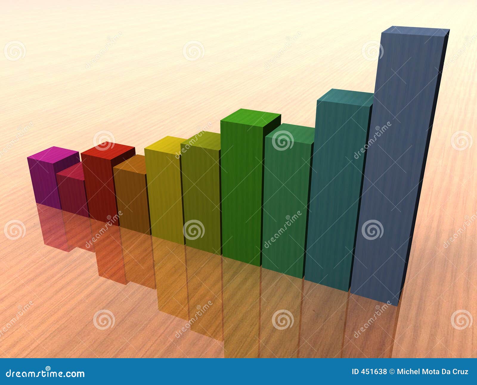 Statistics in color stock illustration. Illustration of reflection - 451638
