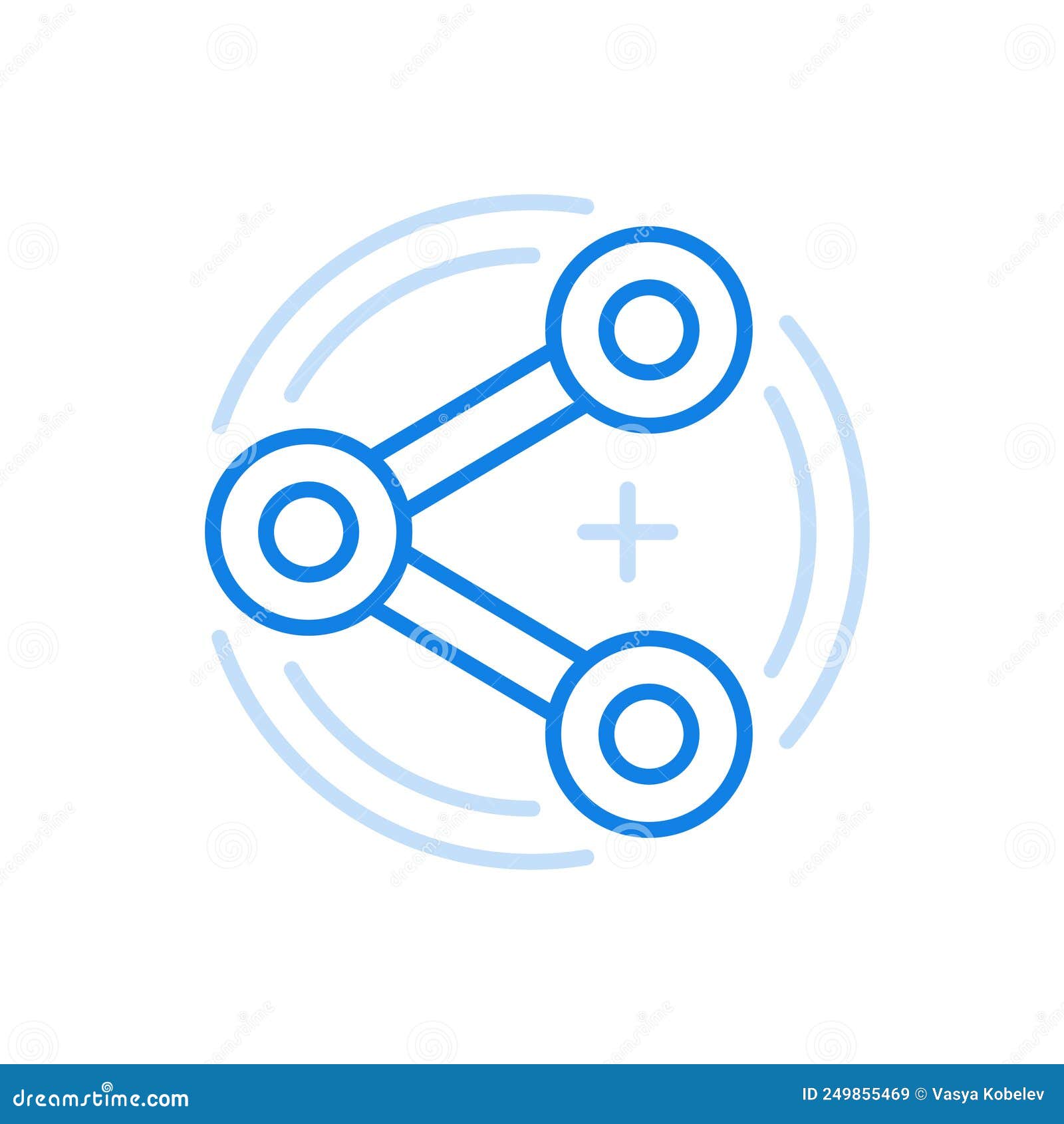 Statistics Curve Vector Line Icon. Analytical Information Creative ...