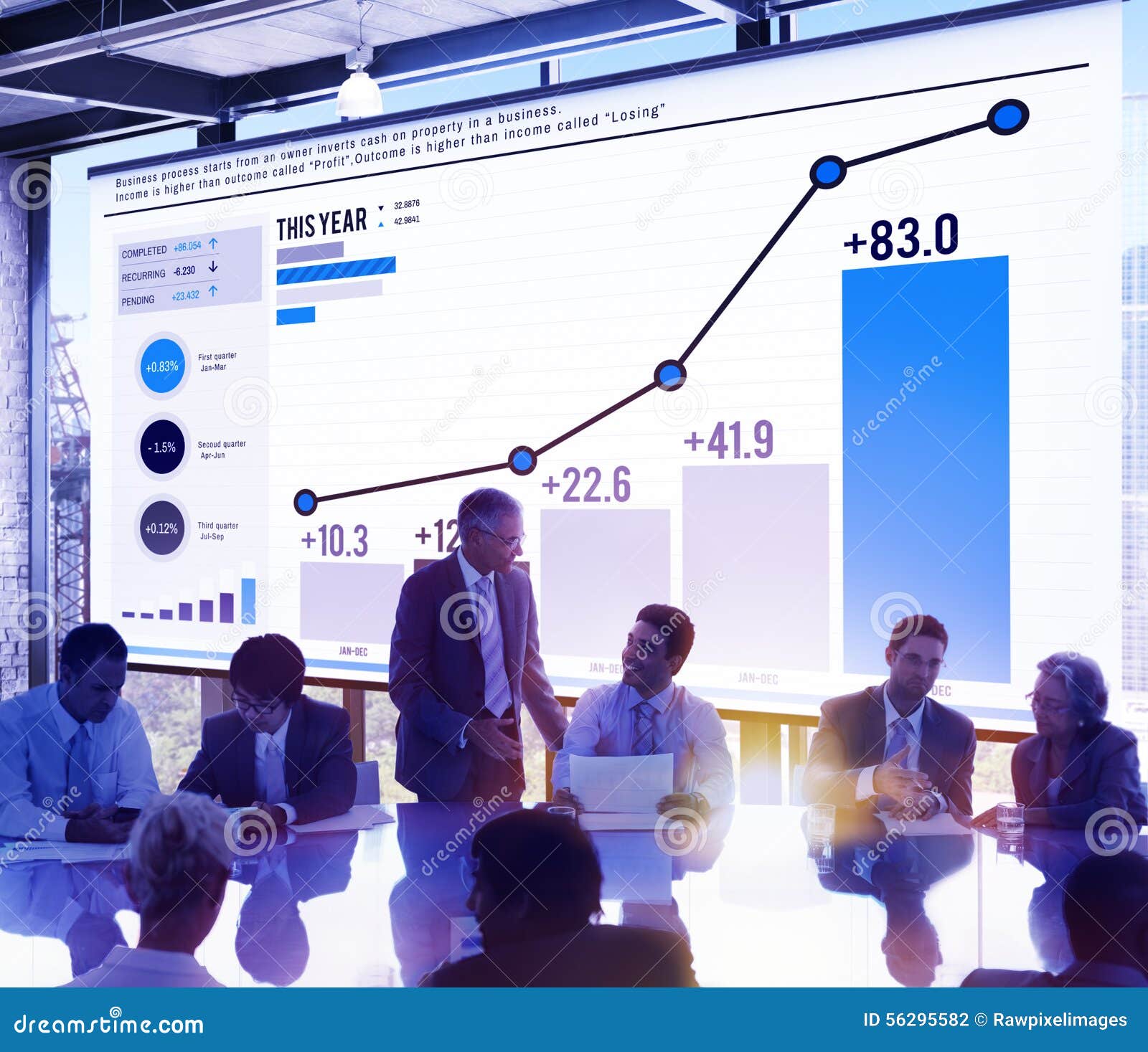 Statistics Data Analysis Finance Success Concept Stock Photo - Image of ...