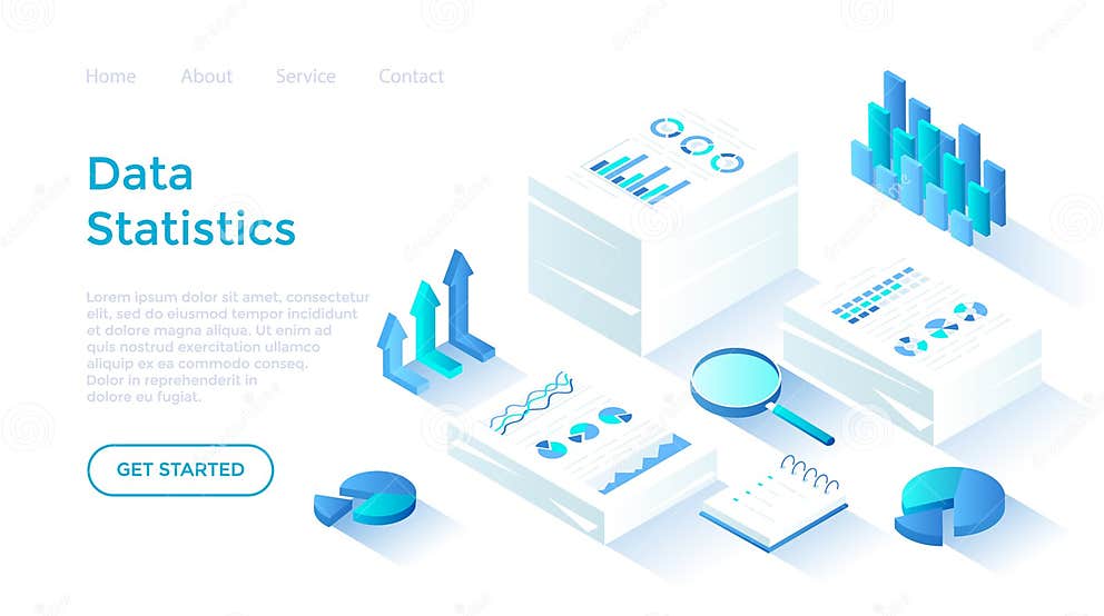 Statistics, Document Analysis, Data Collection. Research and Information Processing. Stacks of ...