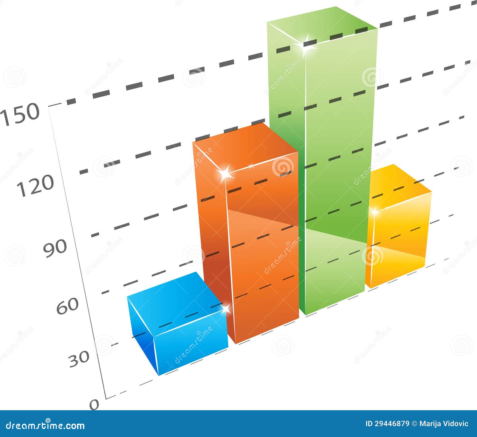 Statistics graph stock vector. Illustration of green - 29446879
