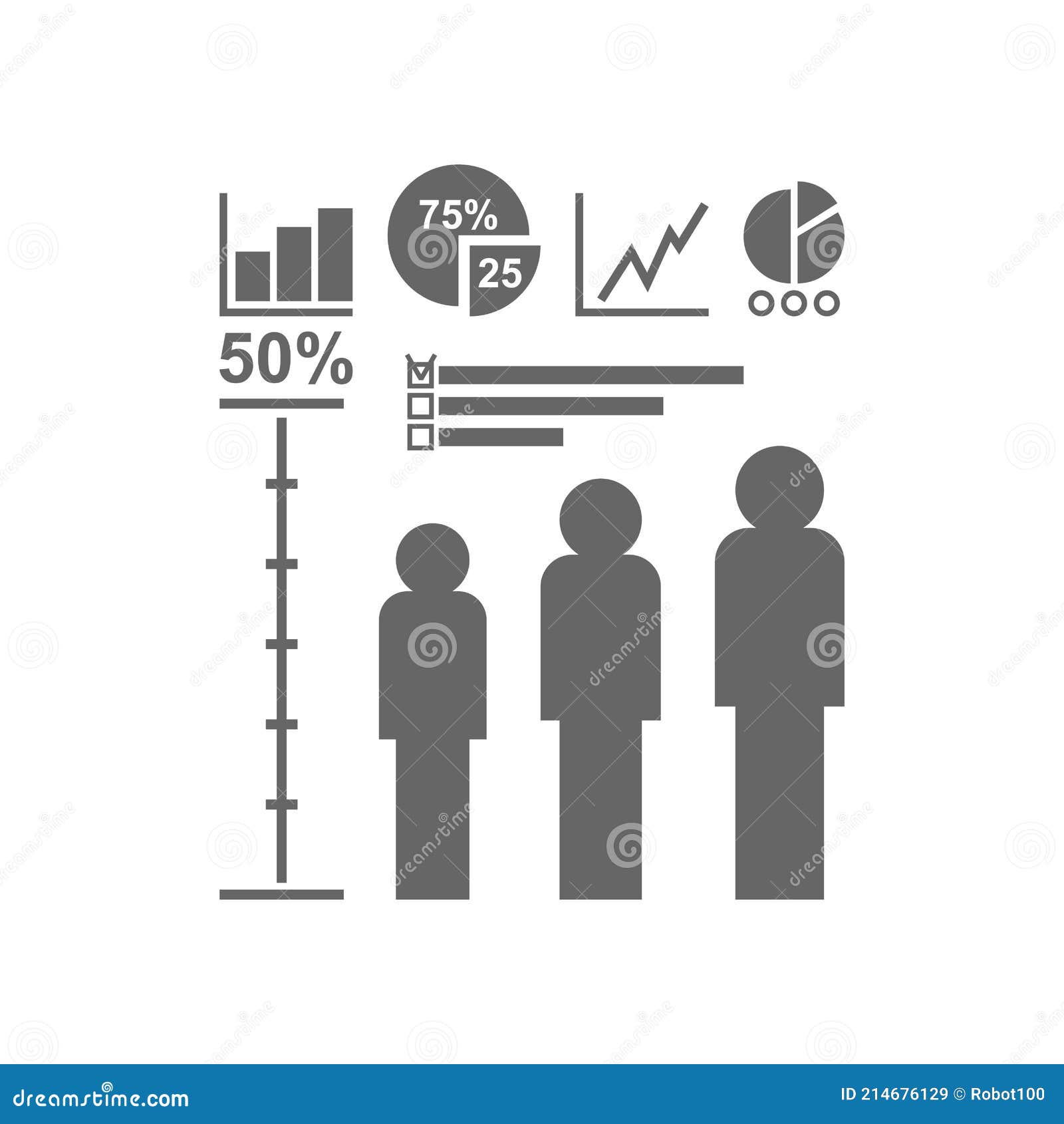 Statistics Graph and Chart. Vector Illustration Stock Vector ...