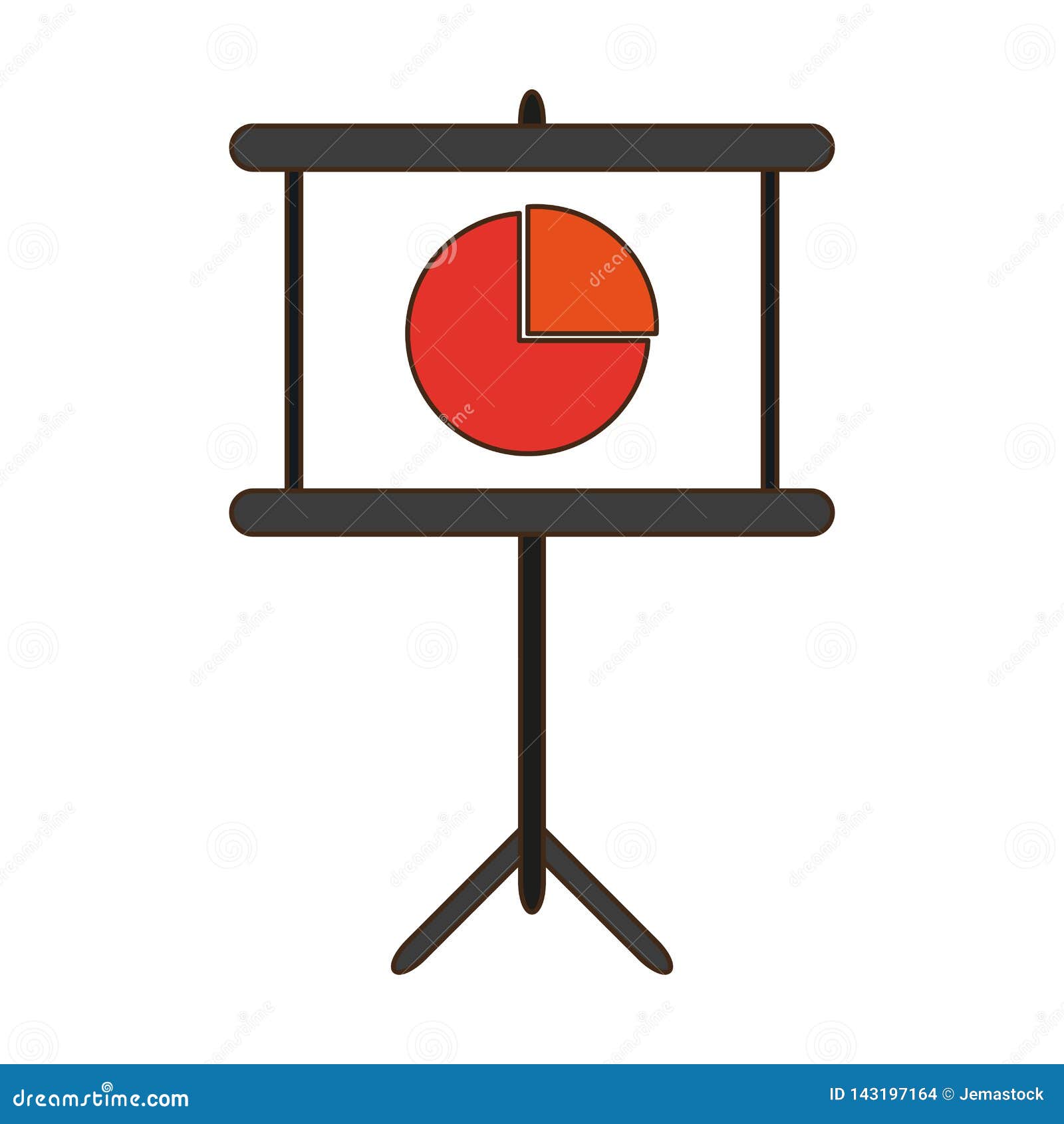 Statistics Graph on Whiteboard Stock Vector - Illustration of arrow ...