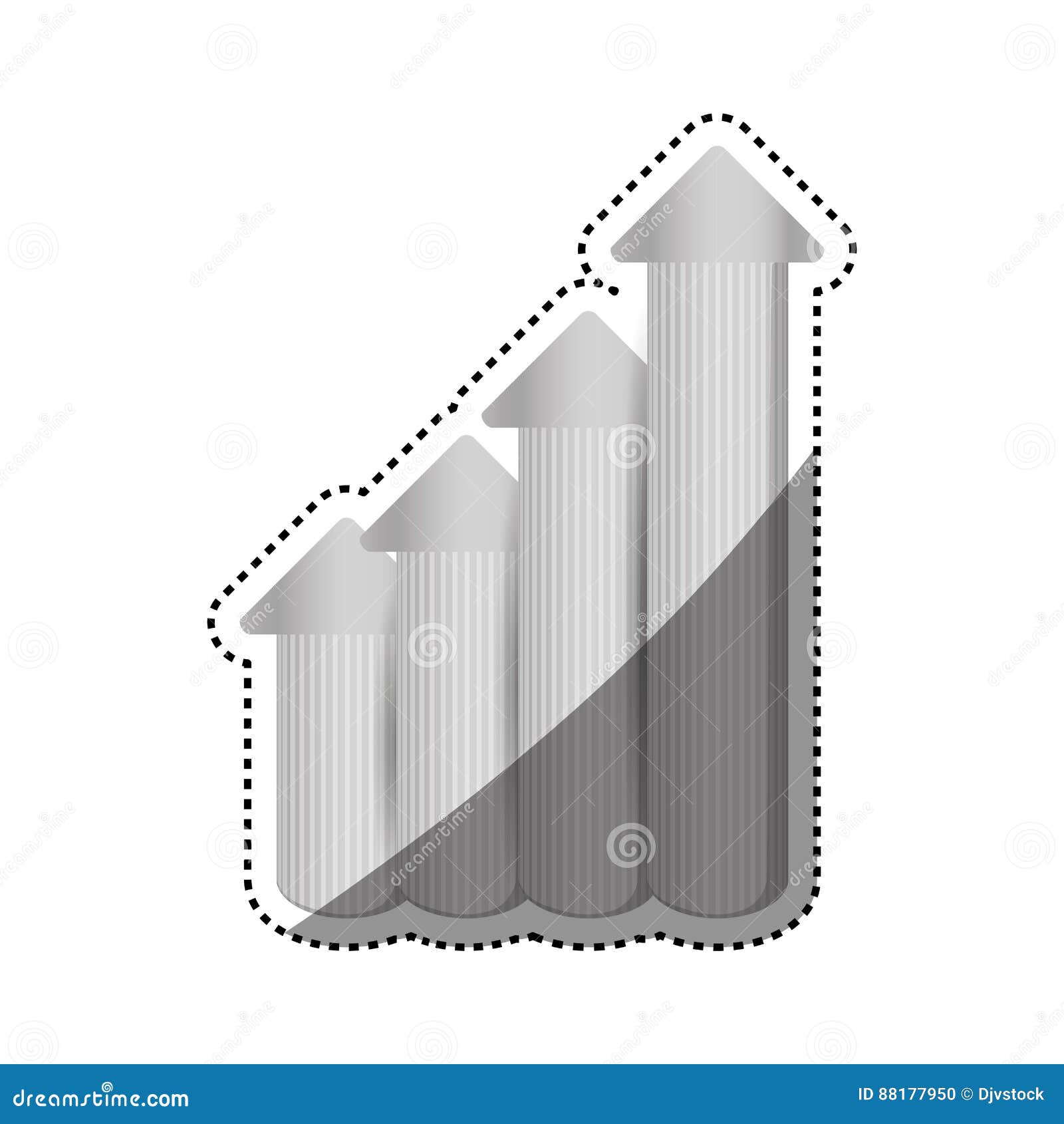 Statistics growing graphic stock illustration. Illustration of chart ...