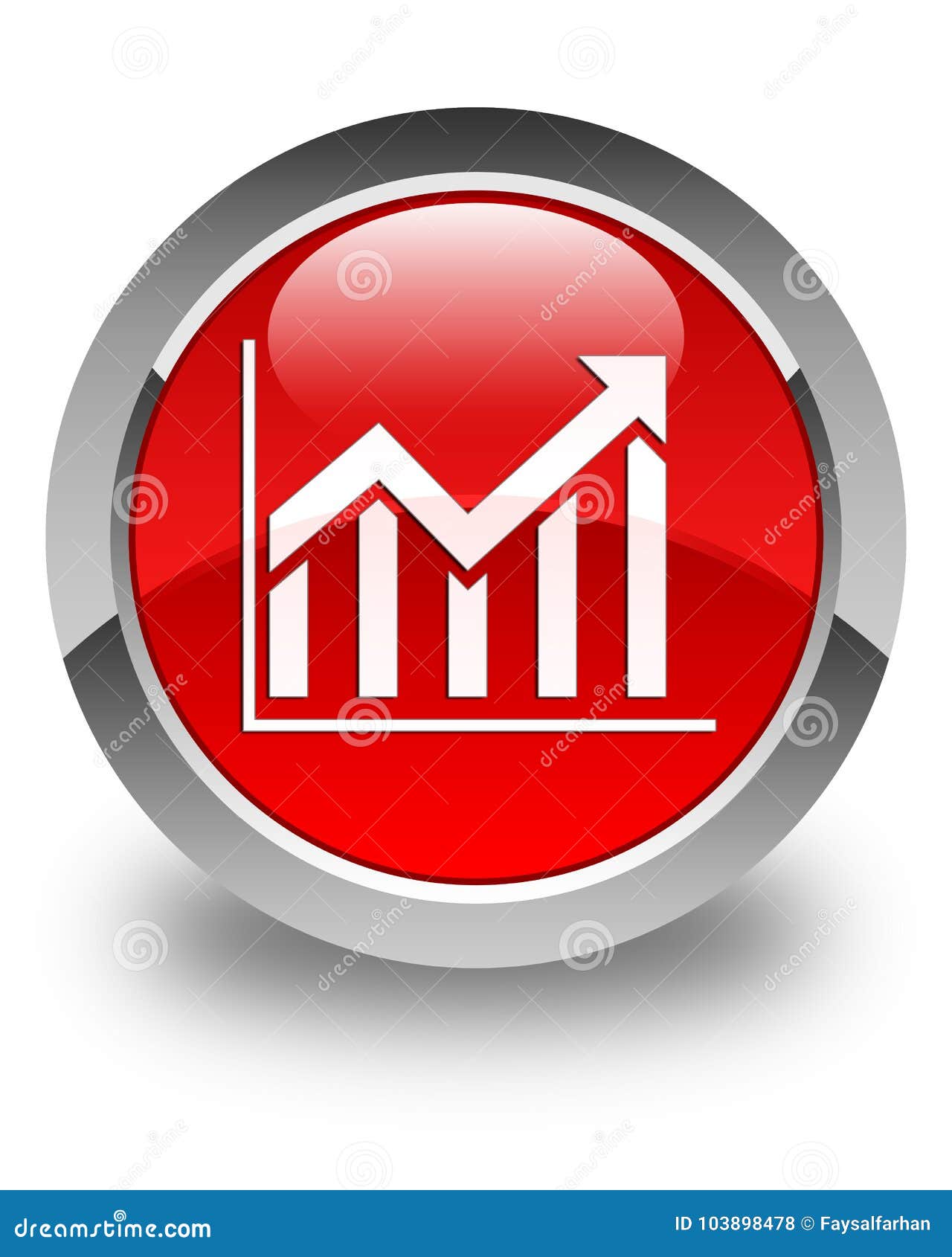 Statistics Icon Glossy Red Round Button Stock Illustration ... Statistics Icon Glossy Red Round Button Stock Illustration ...