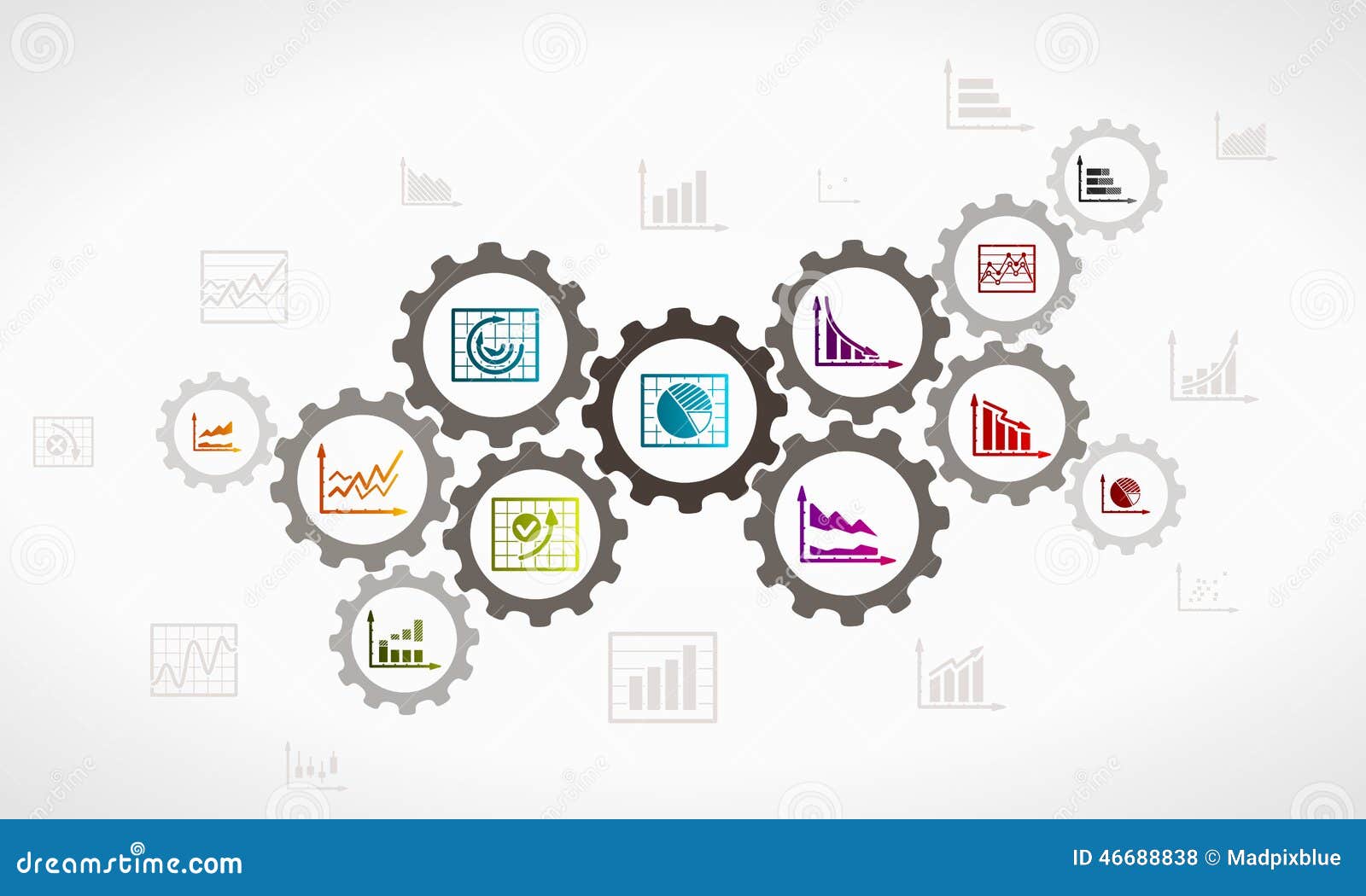 Statistics stock vector. Illustration of data, decision - 46688838