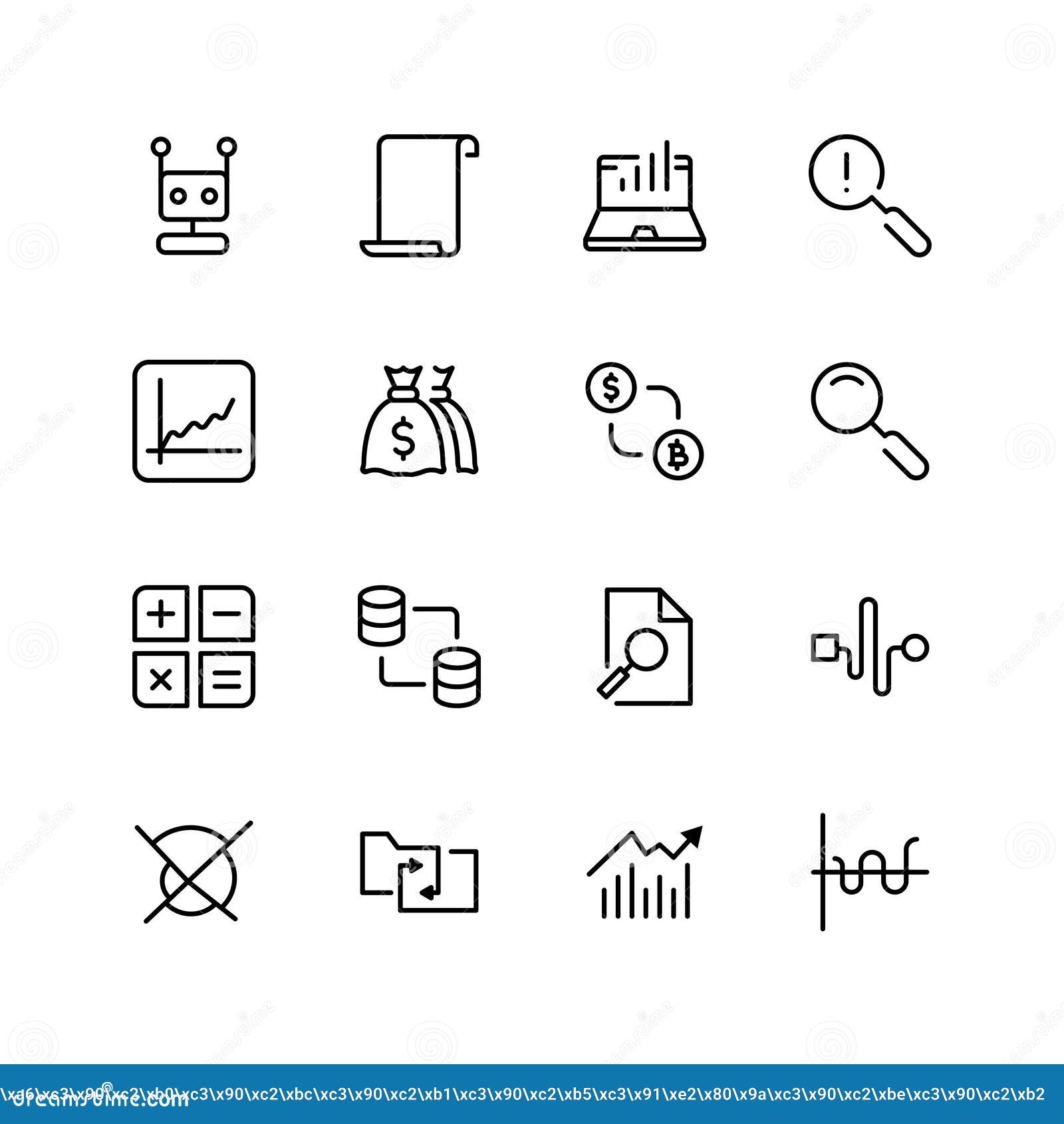 Statistics icon set stock vector. Illustration of group - 106371041