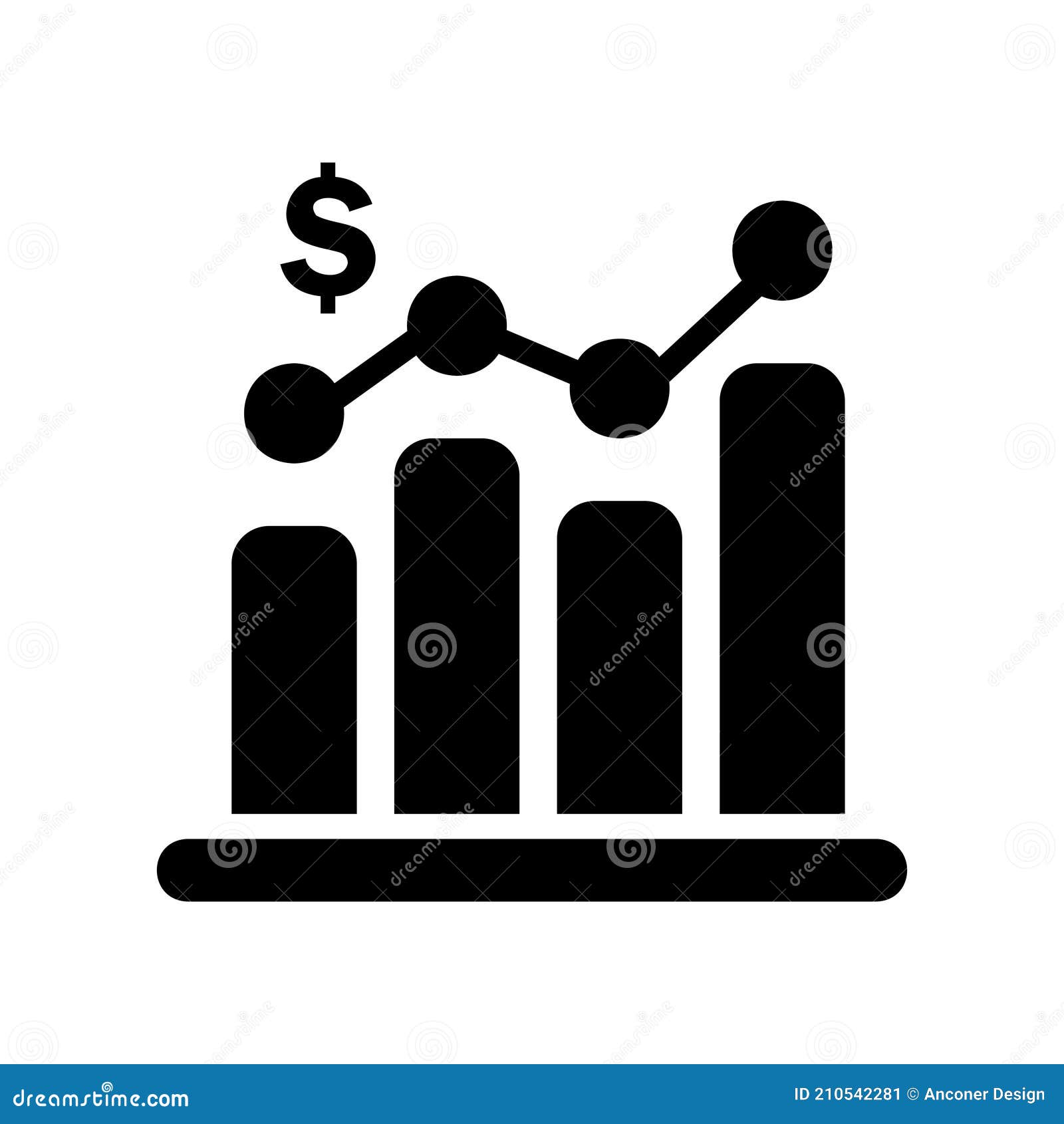 Statistics Icon in Solid Style about Marketing and Growth for Any ...