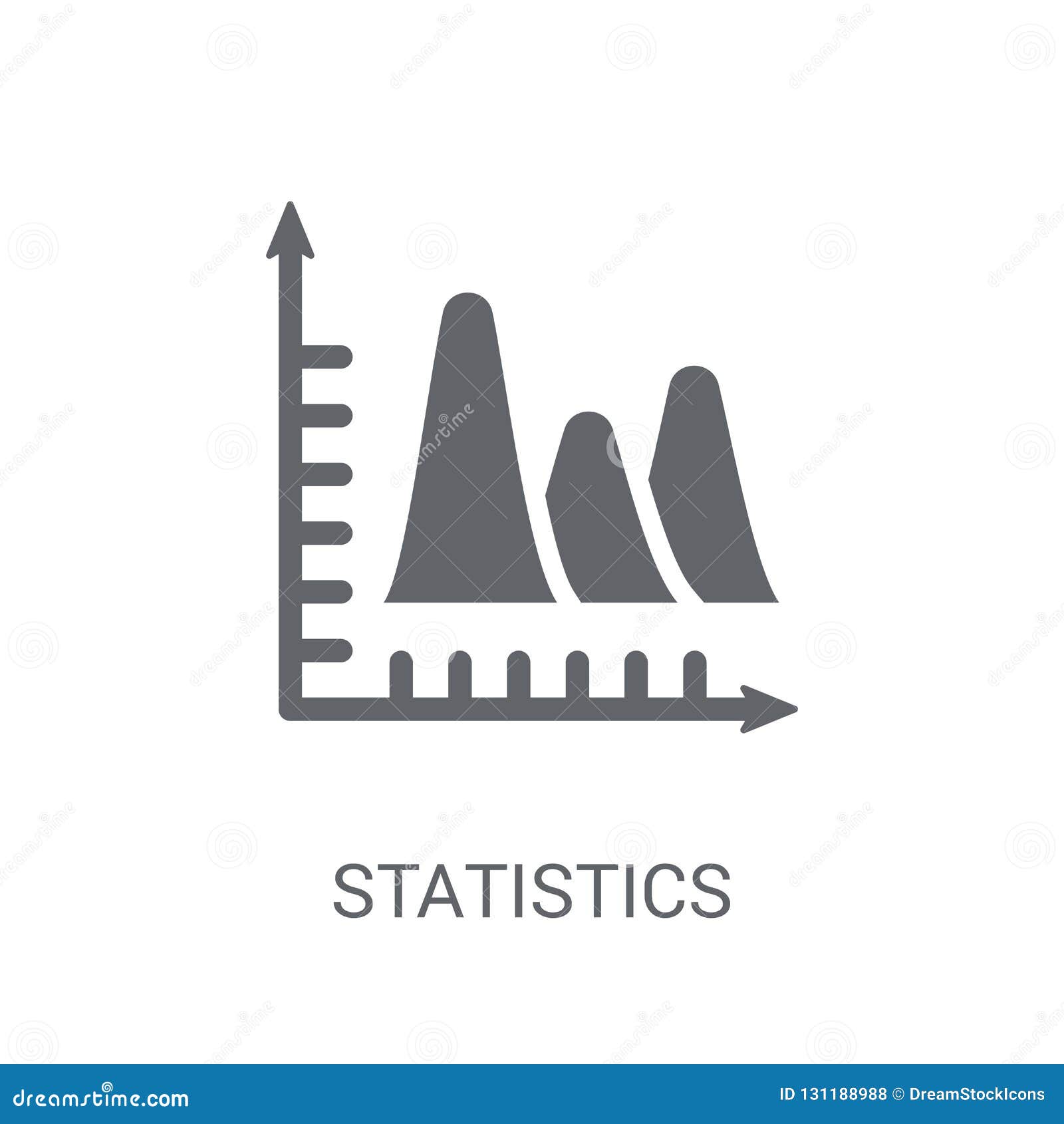 Statistics Icon. Trendy Statistics Logo Concept on White Background ...