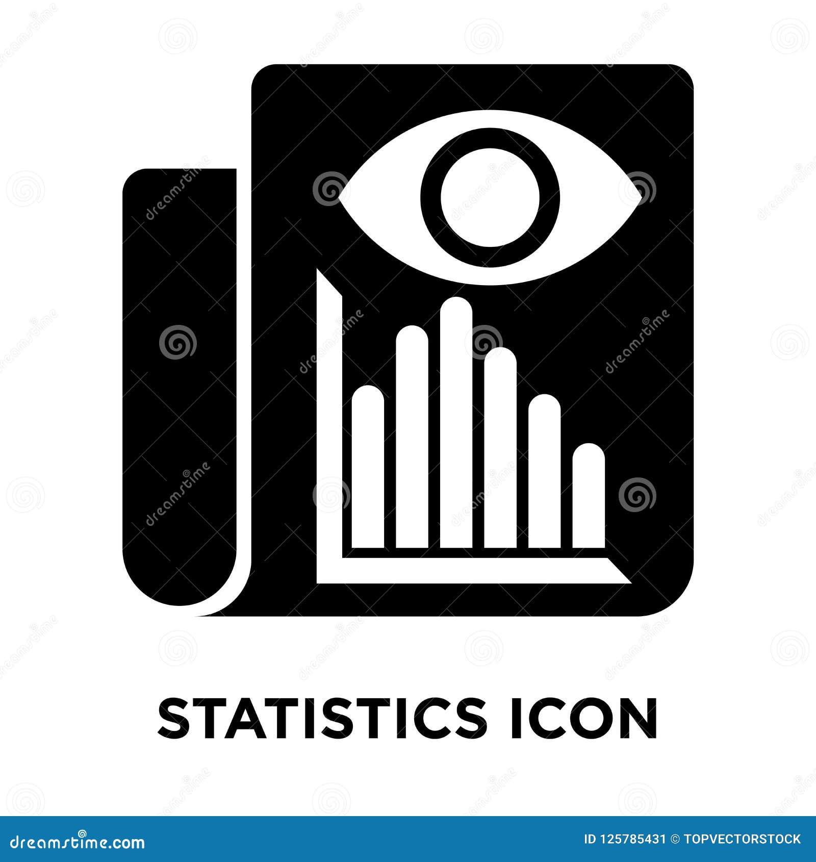 Statistics Icon Vector Isolated on White Background, Logo Concept of ...