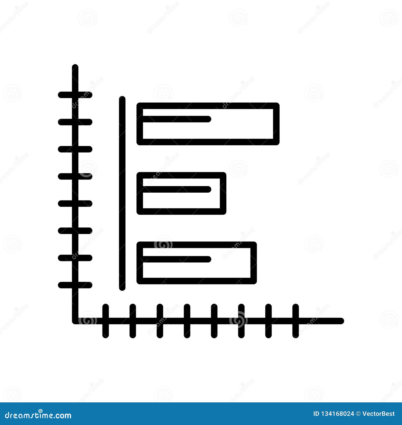 Statistics Icon Vector Isolated on White Background, Statistics Sign ...