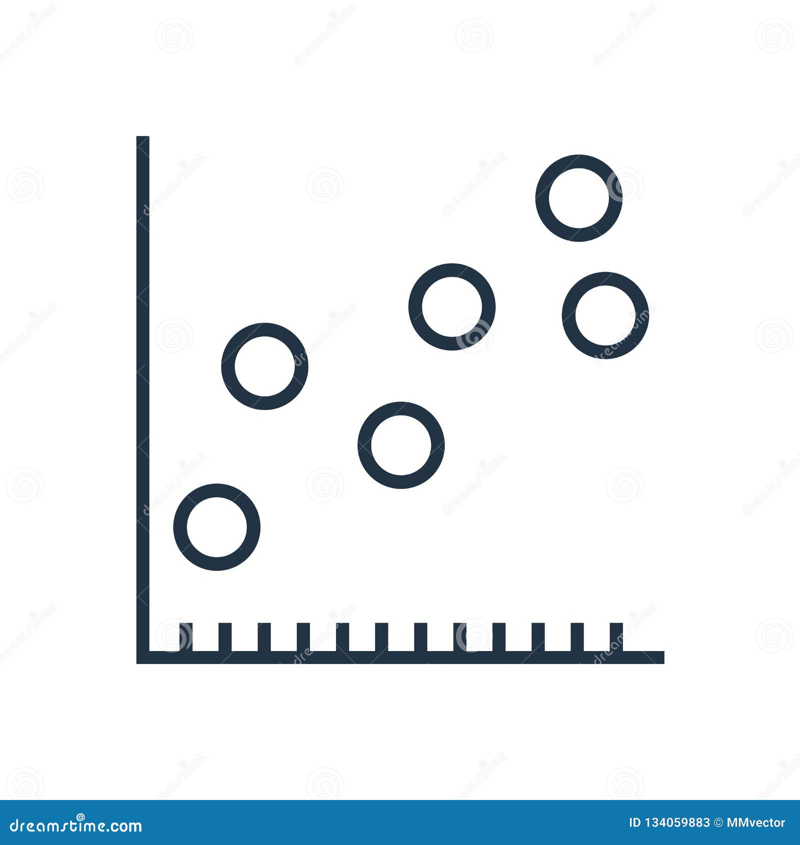 Statistics Icon Vector Isolated on White Background, Statistics Sign ...