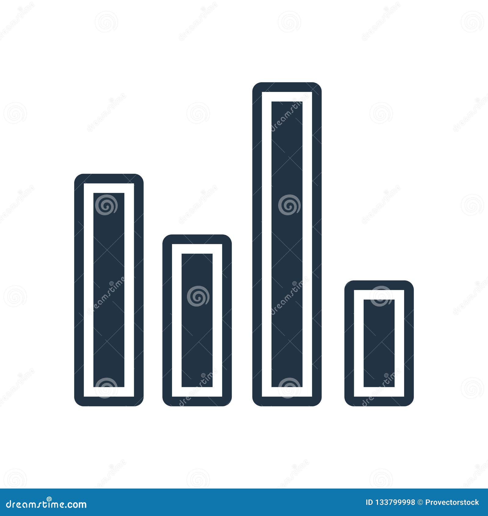 Statistics Icon Vector Isolated on White Background, Statistics Stock ...