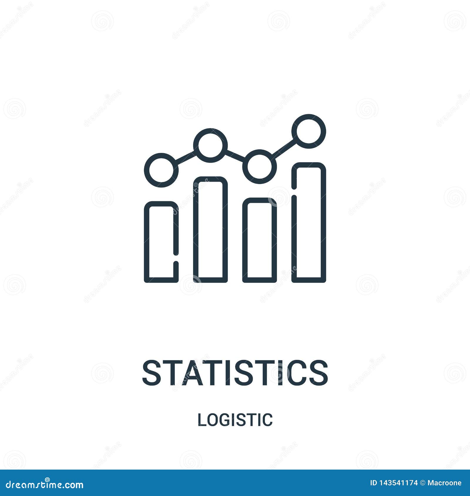 Statistics Icon Vector from Logistic Collection. Thin Line Statistics ...