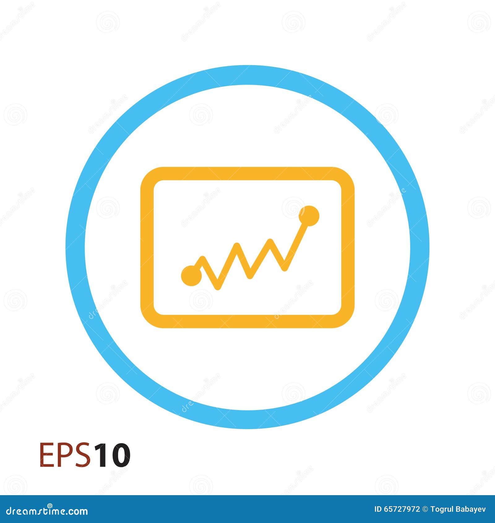 Statistics Icon for Web and Mobile Stock Illustration - Illustration of ...