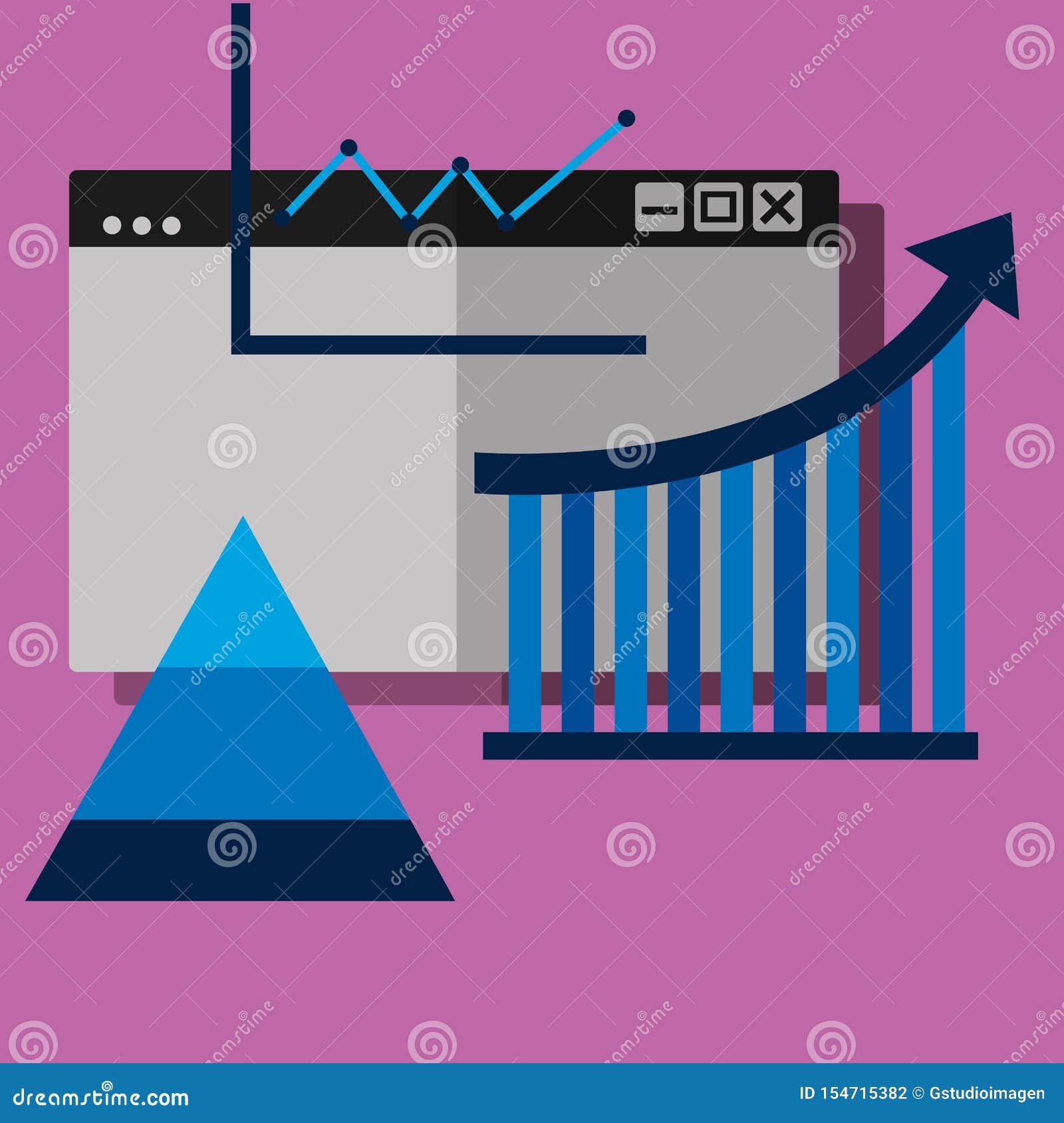 Statistics and Infographic Design Stock Illustration - Illustration of ...