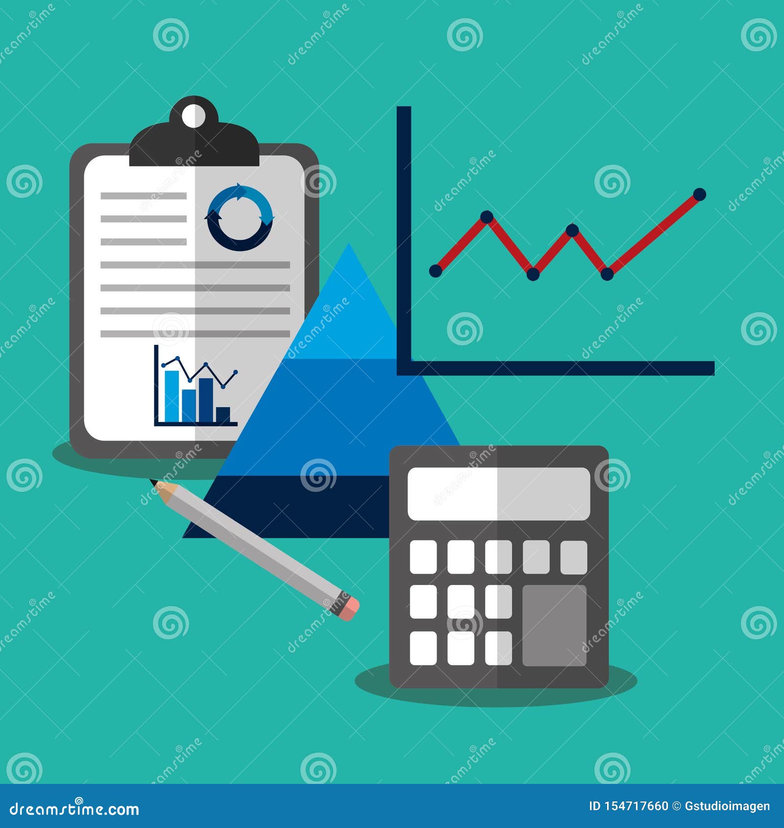 Statistics and Infographic Design Stock Illustration - Illustration of ...