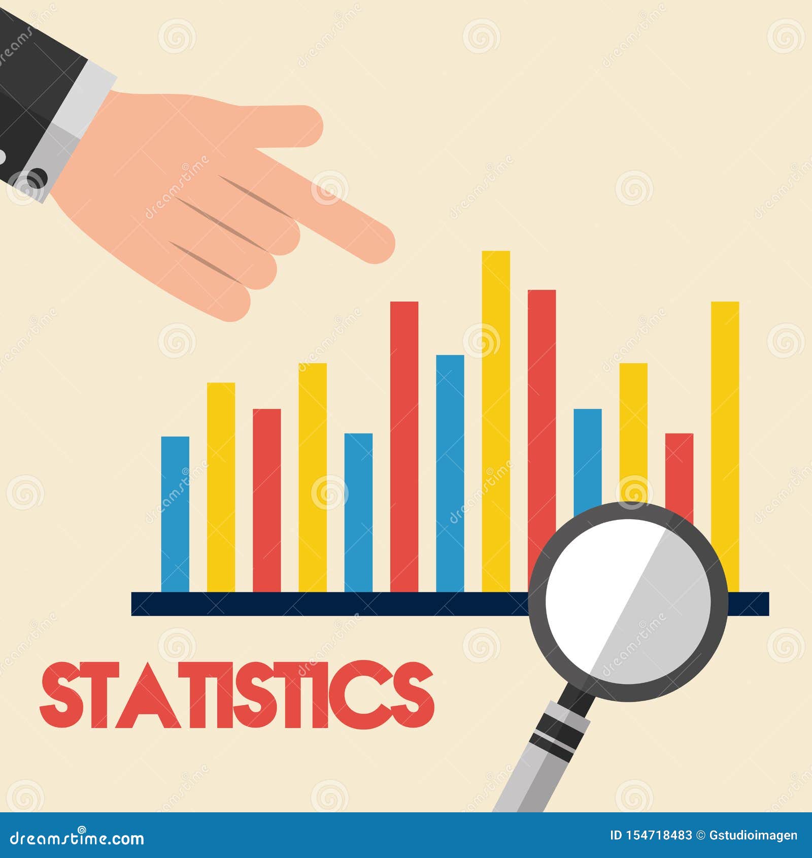 Statistics and Infographic Design Stock Illustration - Illustration of ...