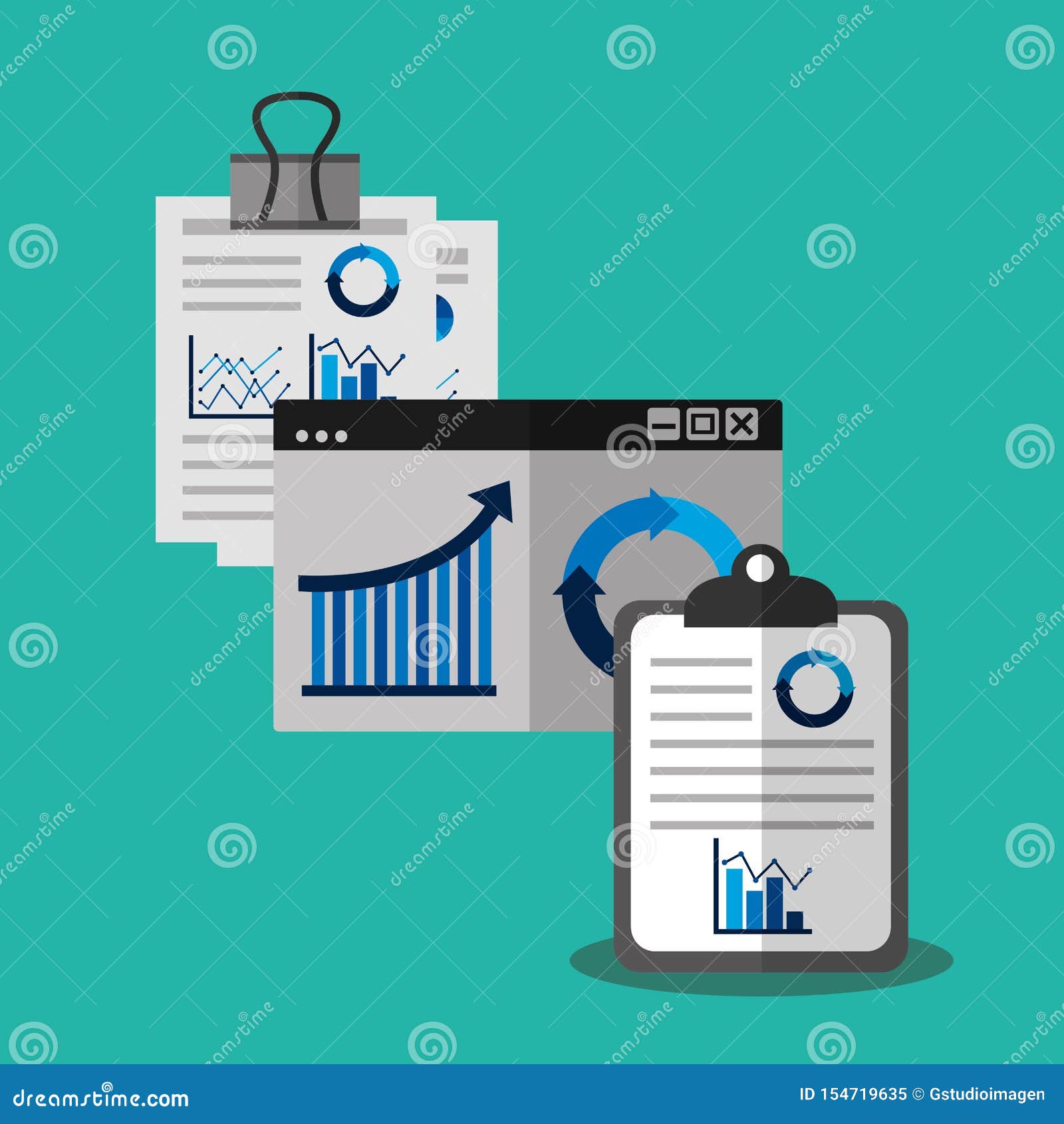 Statistics and Infographic Design Stock Illustration - Illustration of ...
