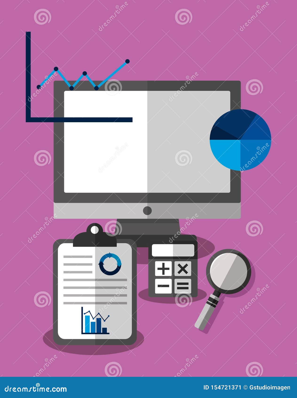Statistics and Infographic Design Stock Illustration - Illustration of ...