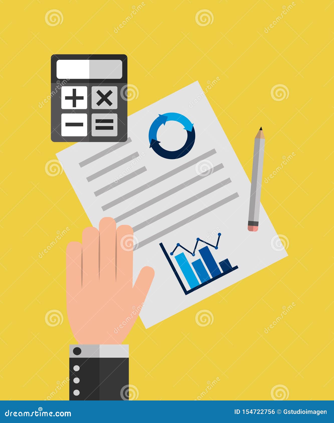 Statistics and Infographic Design Stock Illustration - Illustration of ...