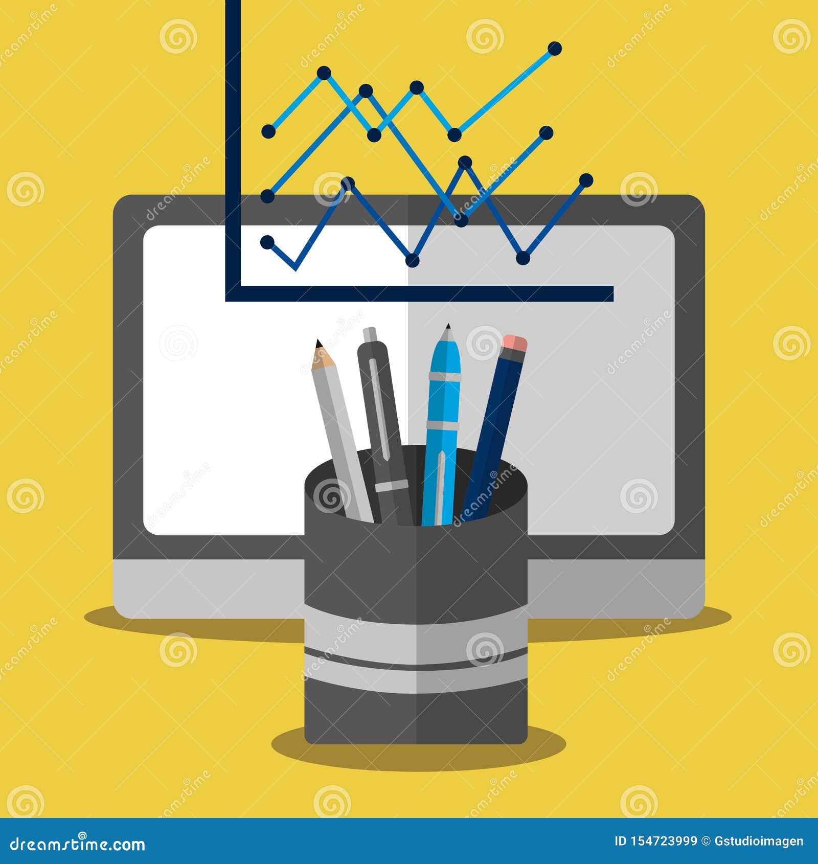 Statistics and Infographic Design Stock Illustration - Illustration of ...