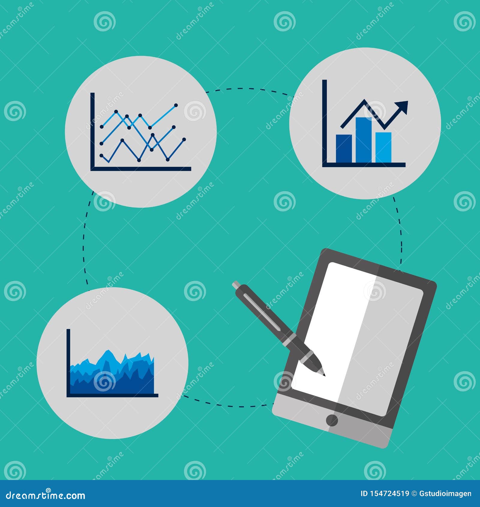 Statistics and Infographic Design Stock Illustration - Illustration of ...