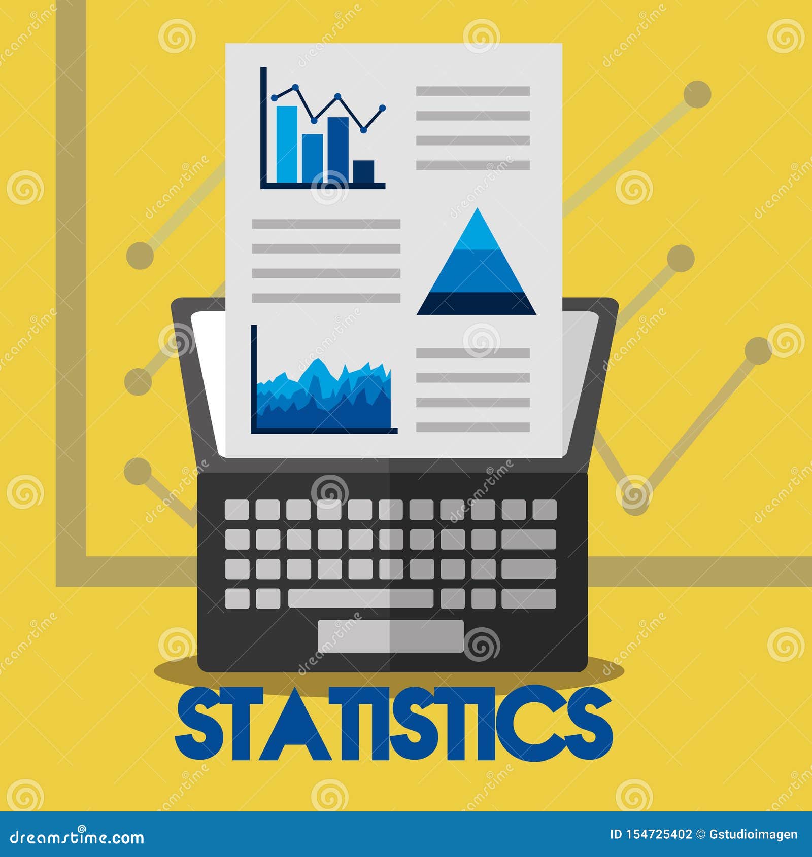 Statistics and Infographic Design Stock Illustration - Illustration of ...