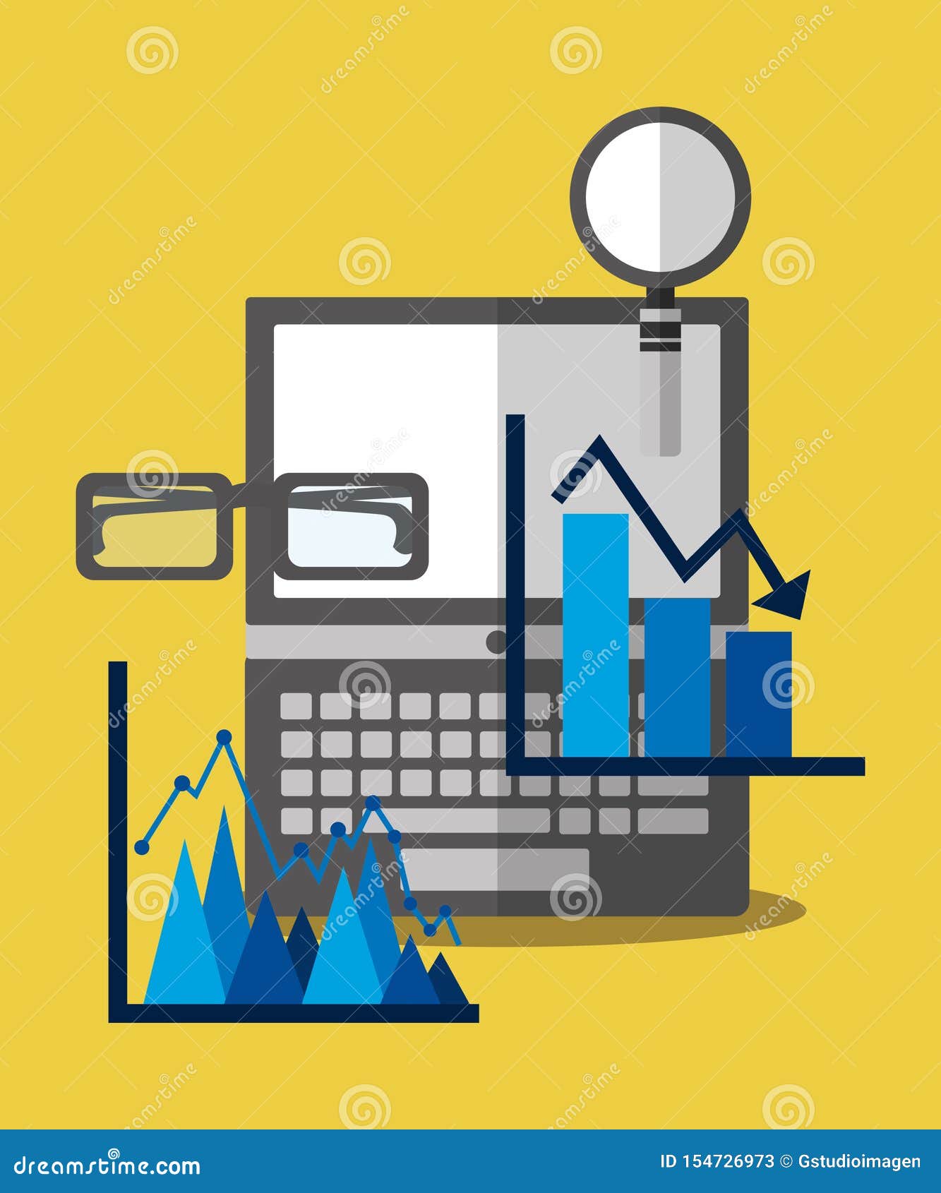 Statistics and Infographic Design Stock Illustration - Illustration of ...