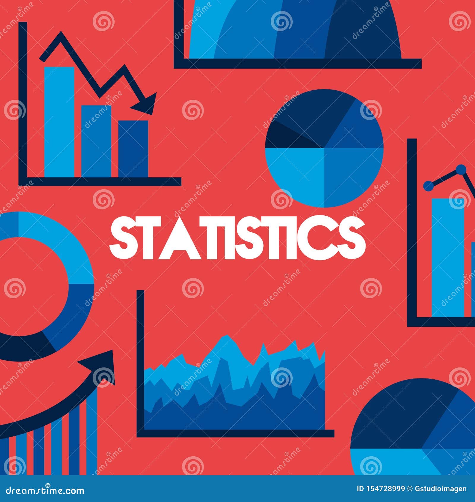 Statistics and Infographic Design Stock Illustration - Illustration of ...